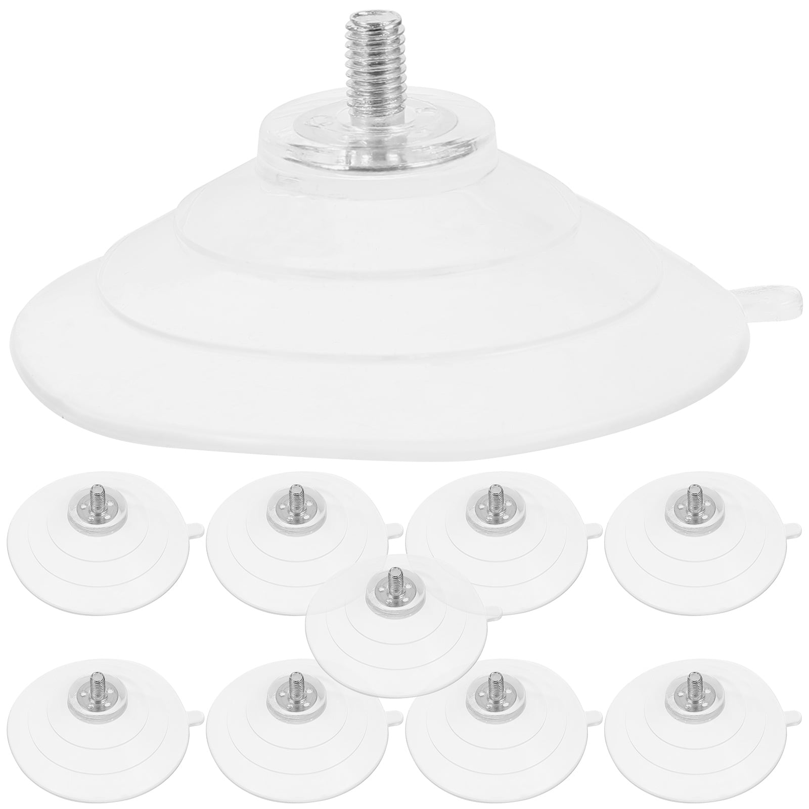 BESTOYARD 10pcs Adhesive Suction Cups Transparent PVC for Effective ...