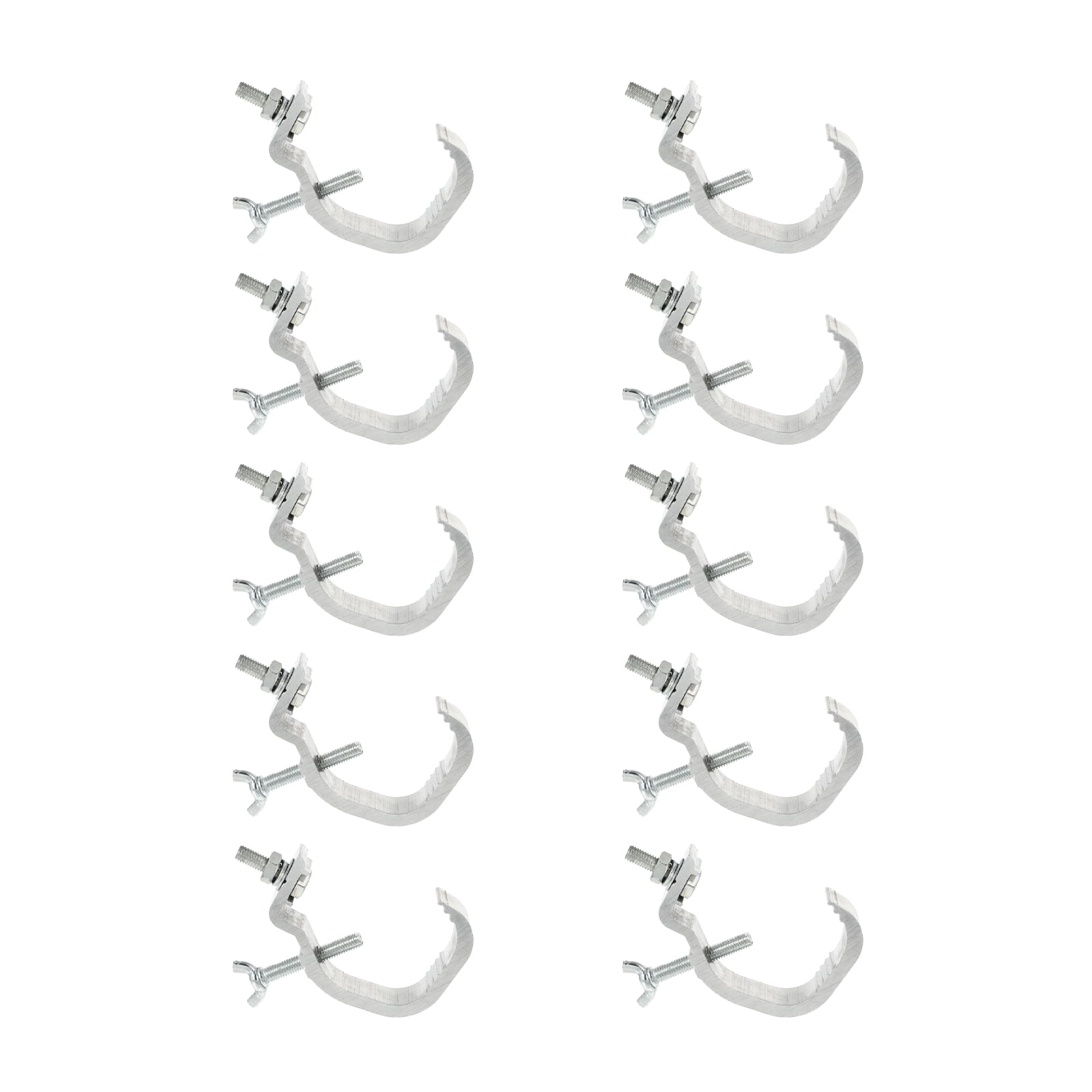 BESTOYARD 10Pcs Silver Light Hooks Aluminum Hanging Lamp Clamps for ...