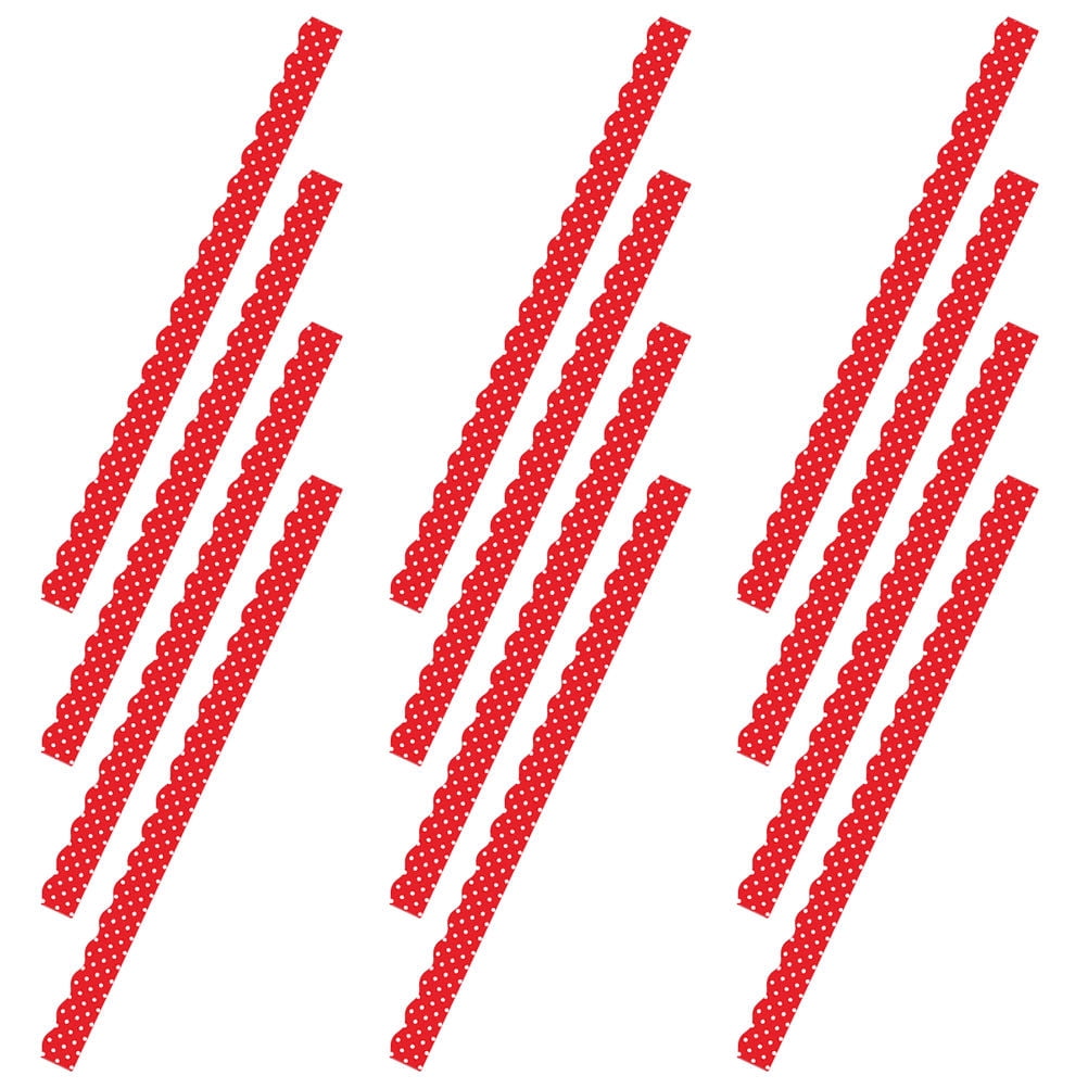 BESTOYARD Poster Board Border Trim Red PVC Soft Magnetic 12Pcs ...