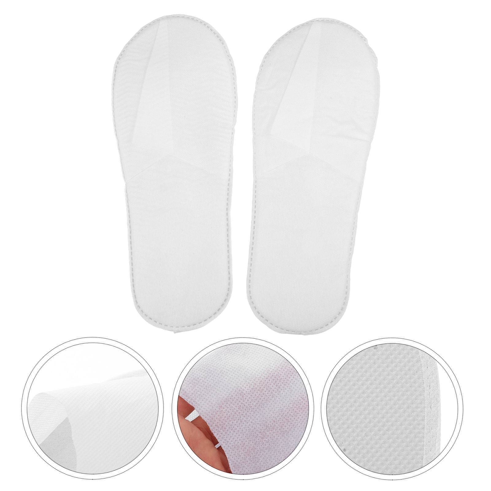 BESTOYARD 20 Pairs Disposable Shower Shoes Non Skid White for Travel ...