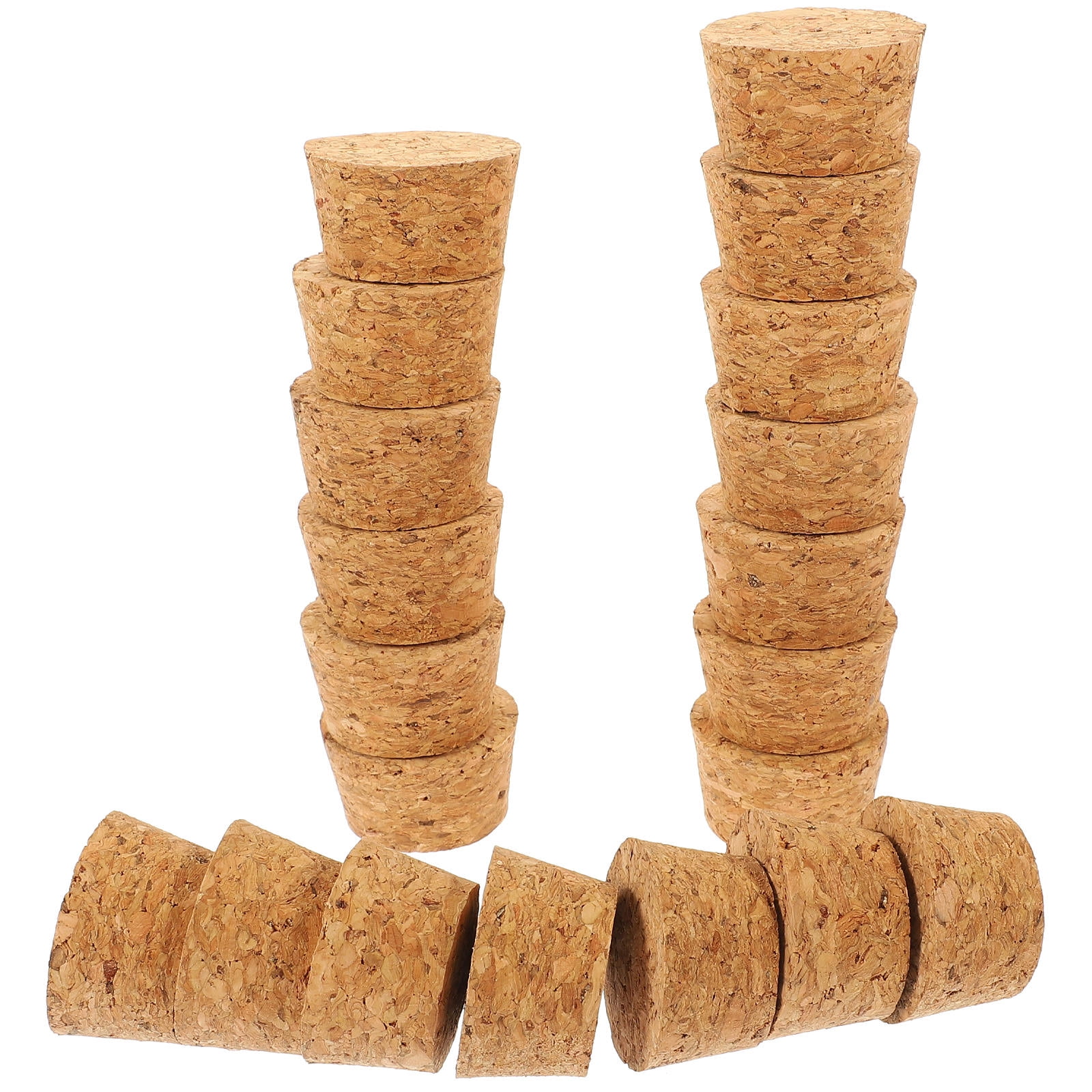 BESTOYARD Cork Bottle Stoppers, Wooden Airtight Seals, Light Brown ...