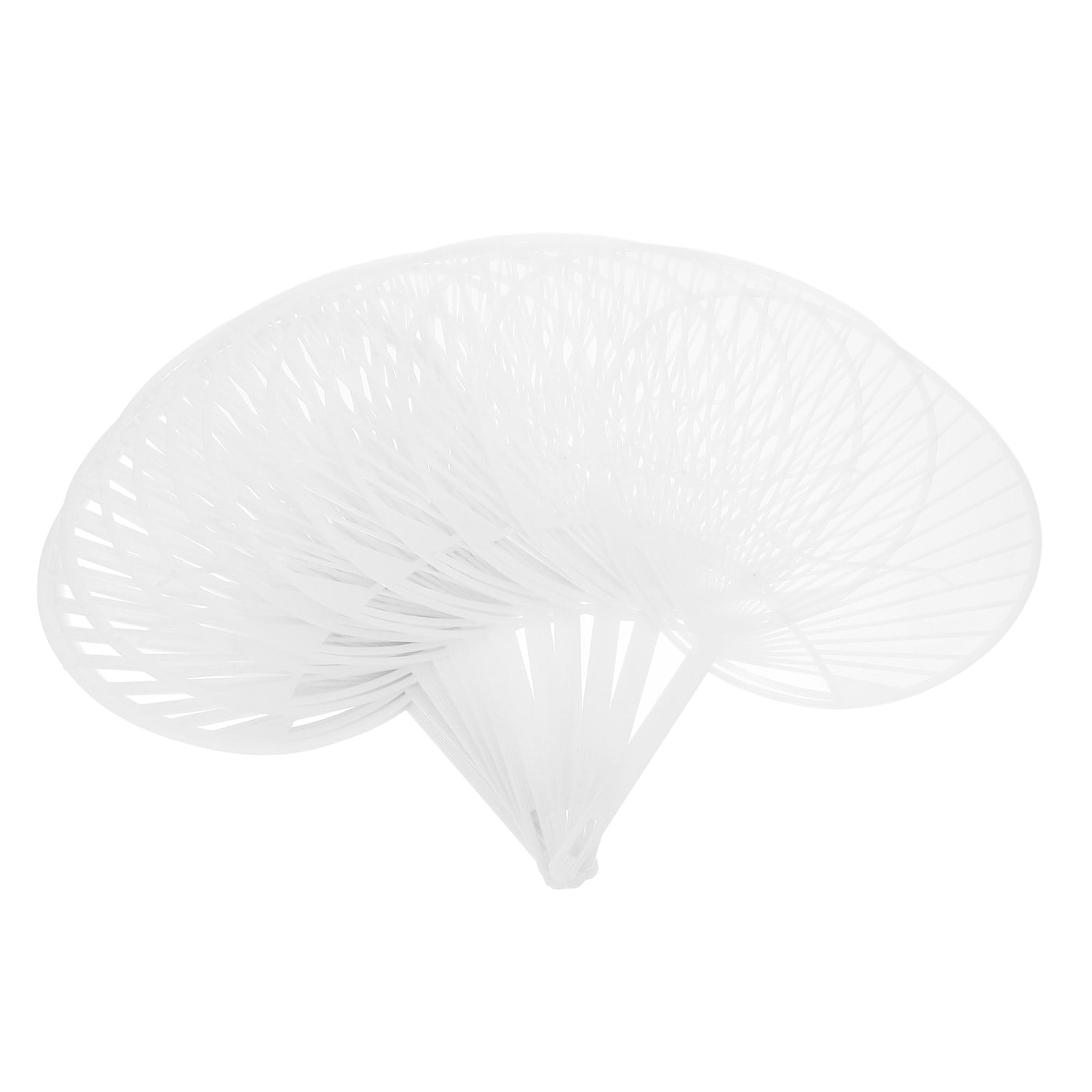 BESTOYARD Japanese Fan Kit Fan Framework White 20Pcs Plastic - Walmart.com