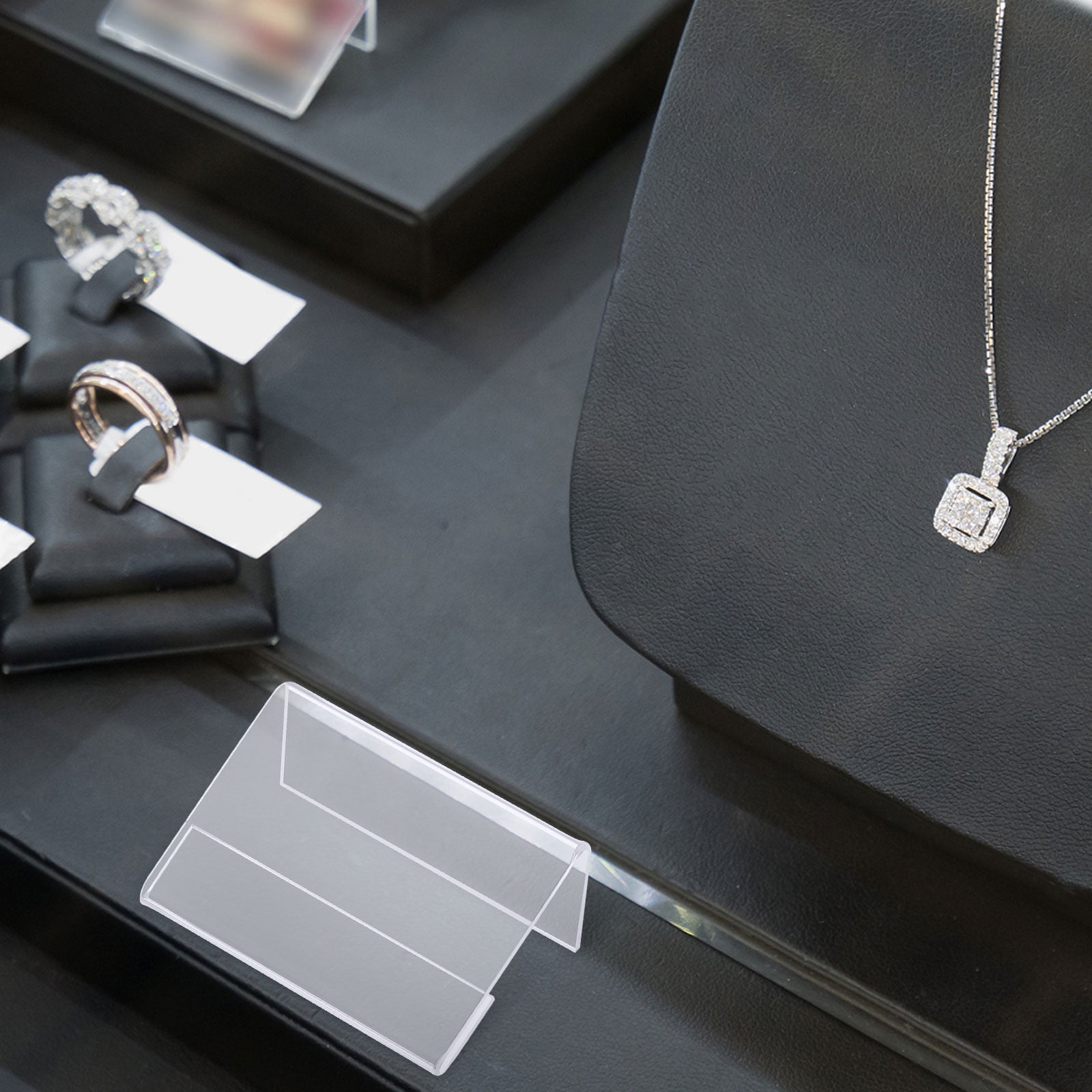 BESTOYARD 20pcs Label Display Stand Acrylic Sign Display Holder for ...