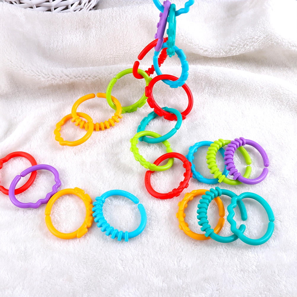 BESTOYARD 24Pack Newborn Toys Plastic Random Color Comforting Visual ...