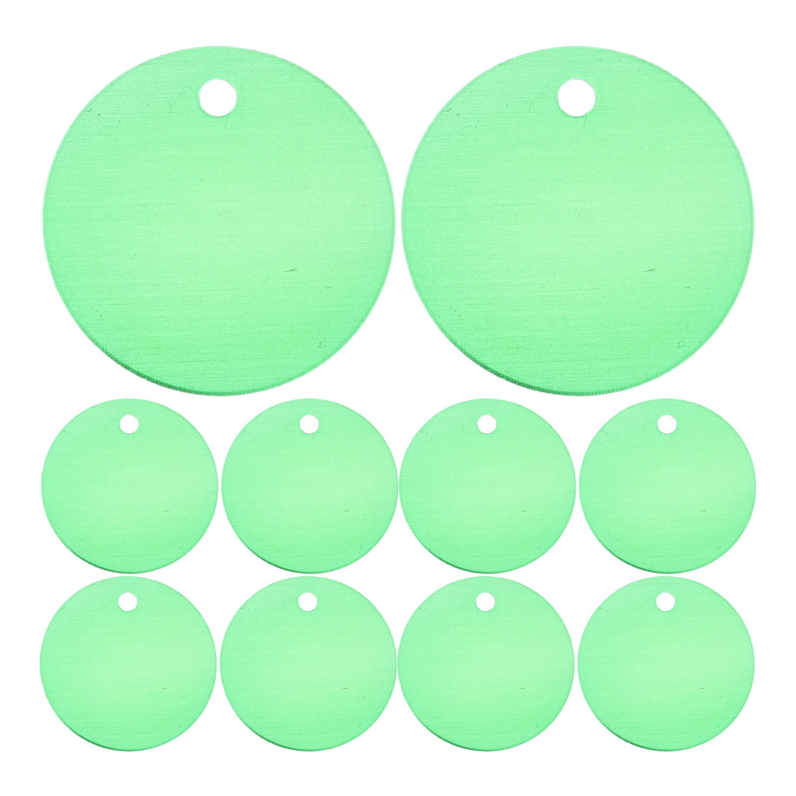 BESTOYARD 25 Pcs Blank Pet ID Tags Round Aluminium Alloy Dog Tag for ...