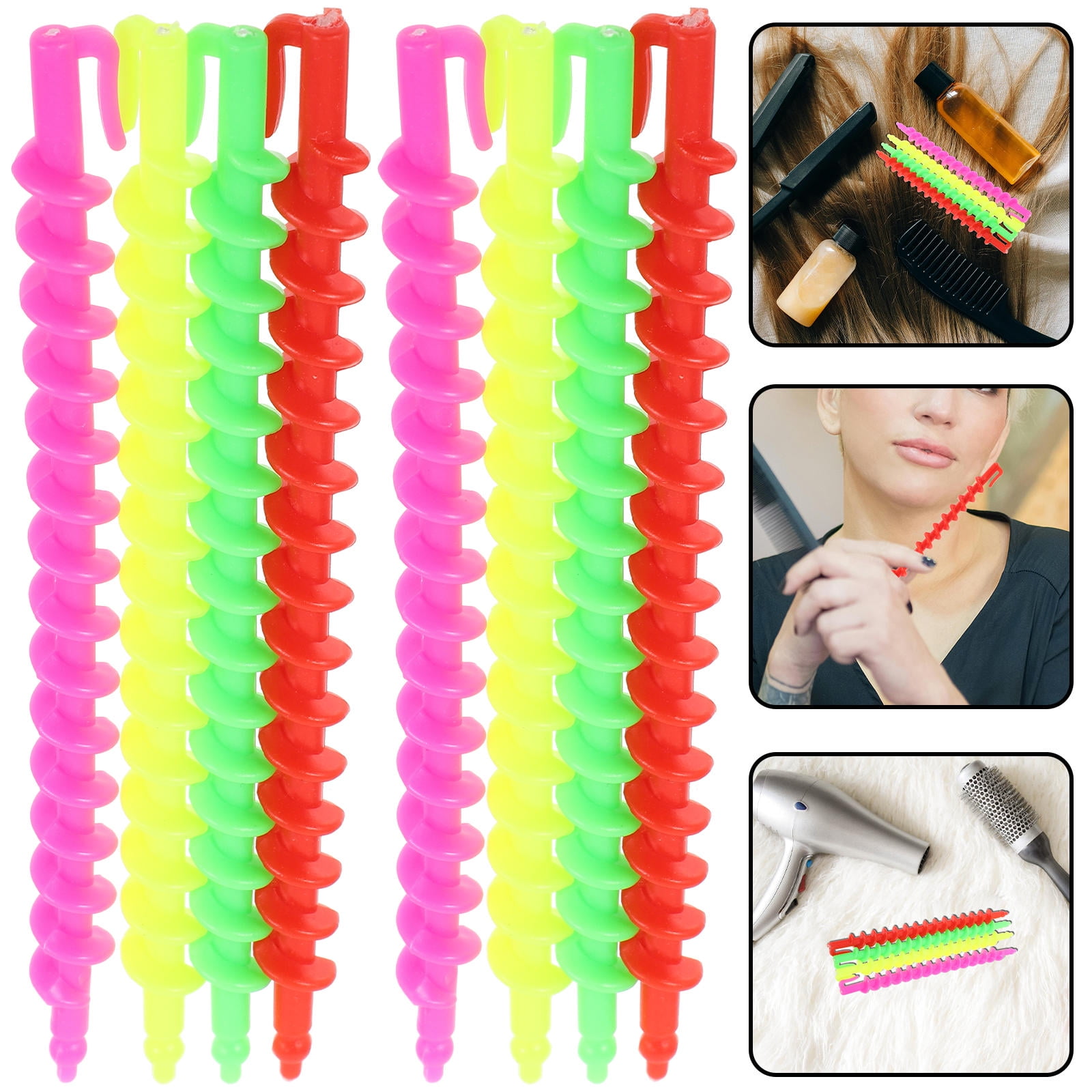 BESTOYARD Spiral Rod for Spiral Curls Hair Styling Tools 26Pcs ...