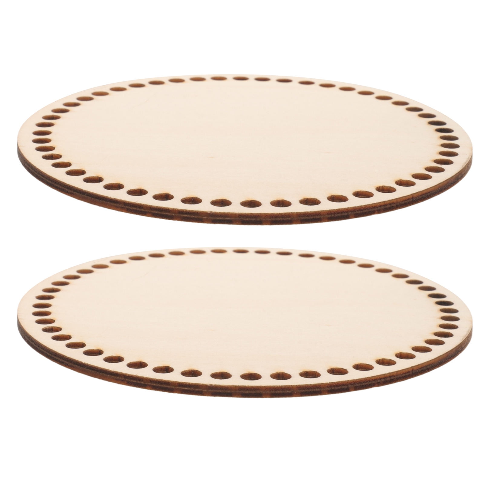 BESTOYARD Handbag Shaper Crochet Bag Bottom Base Khaki Wood 2Pcs Diy ...