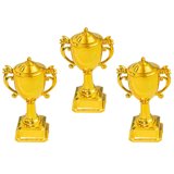 BESTOYARD 3pcs Plastic Party Cake Decorations Fun Trophy Cups Award ...