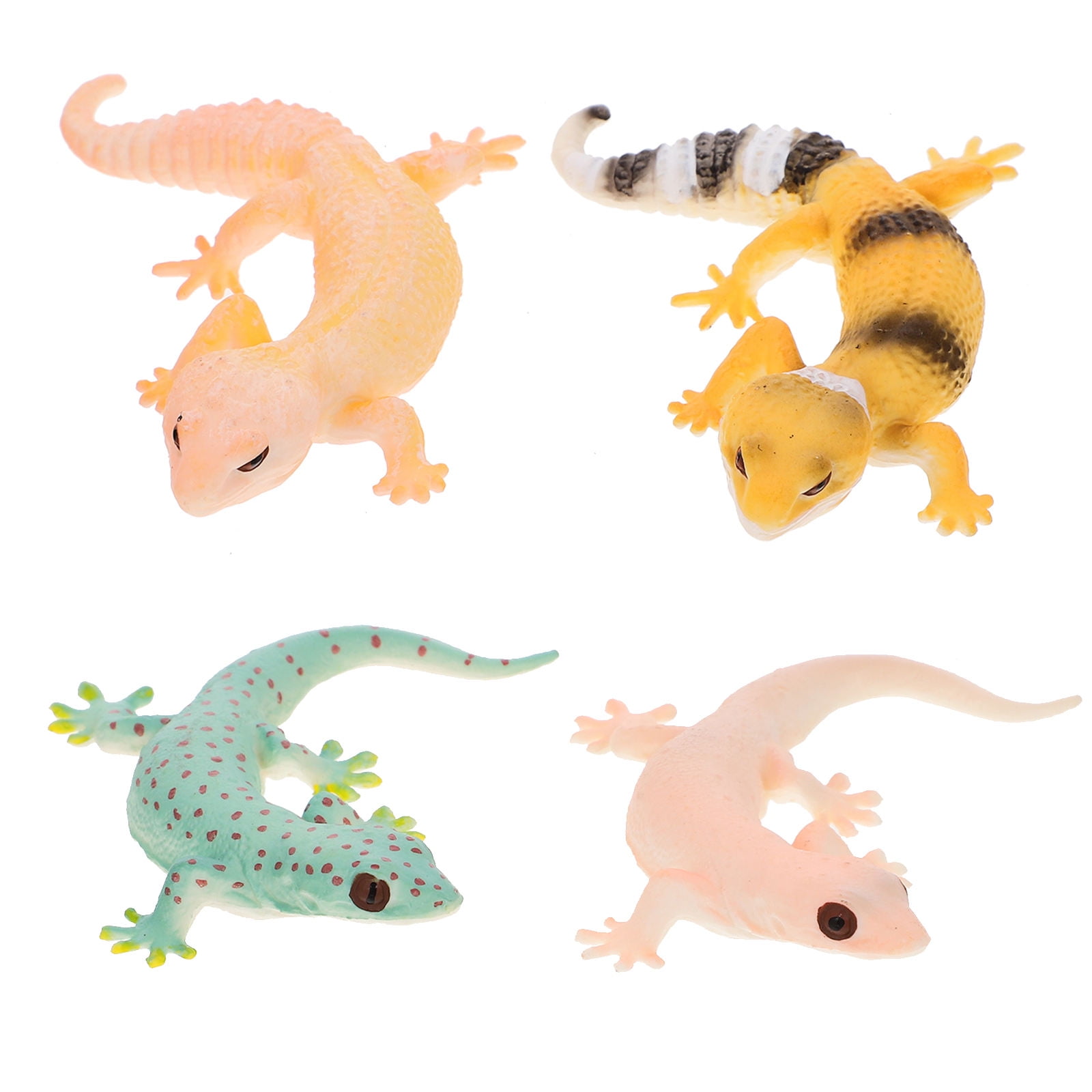 BESTOYARD 4Pcs Realistic Lizard Figure Plastic Assorted Color ...