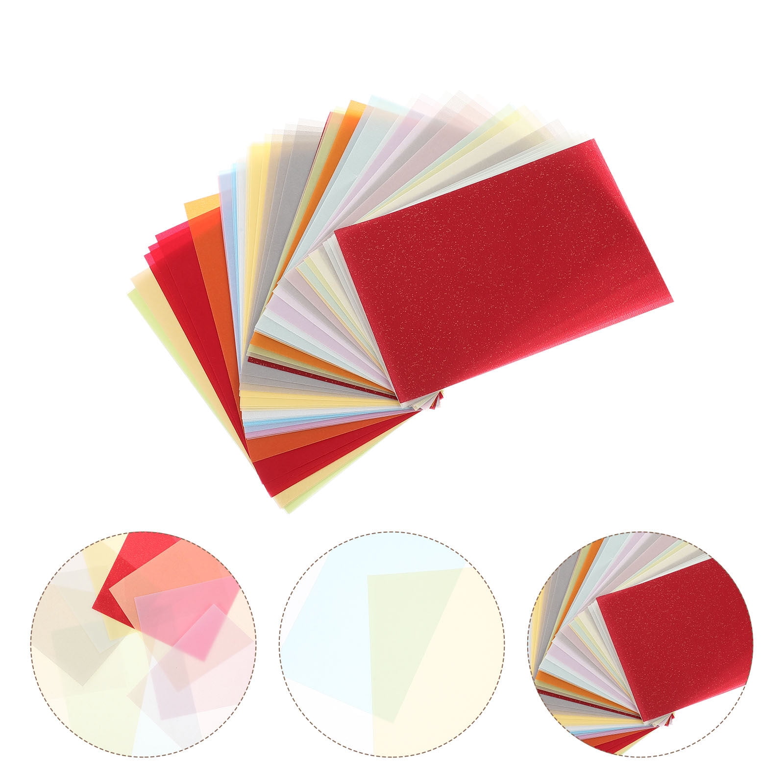 BESTOYARD 50 Sheets of Colored Cardstock Paper Assorted Color for ...