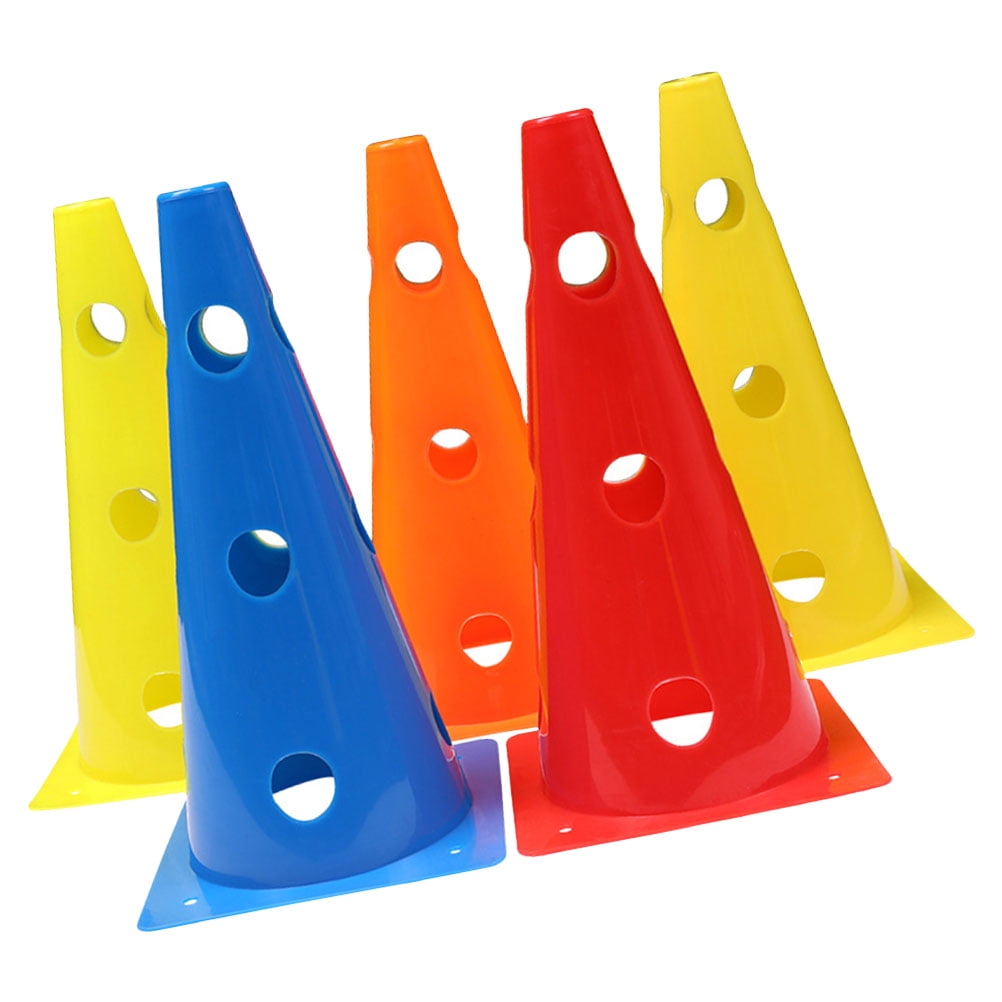BESTOYARD 5Pcs Assorted Color Soccer Training Equipment Cones for ...