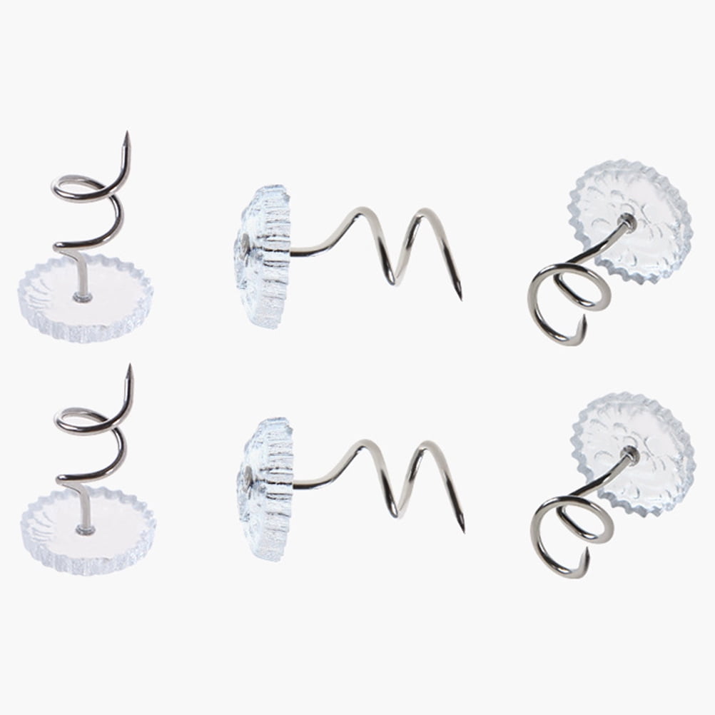BESTOYARD 60Pcs Stainless Steel Twisted Pins for Upholstery Bedskirts ...