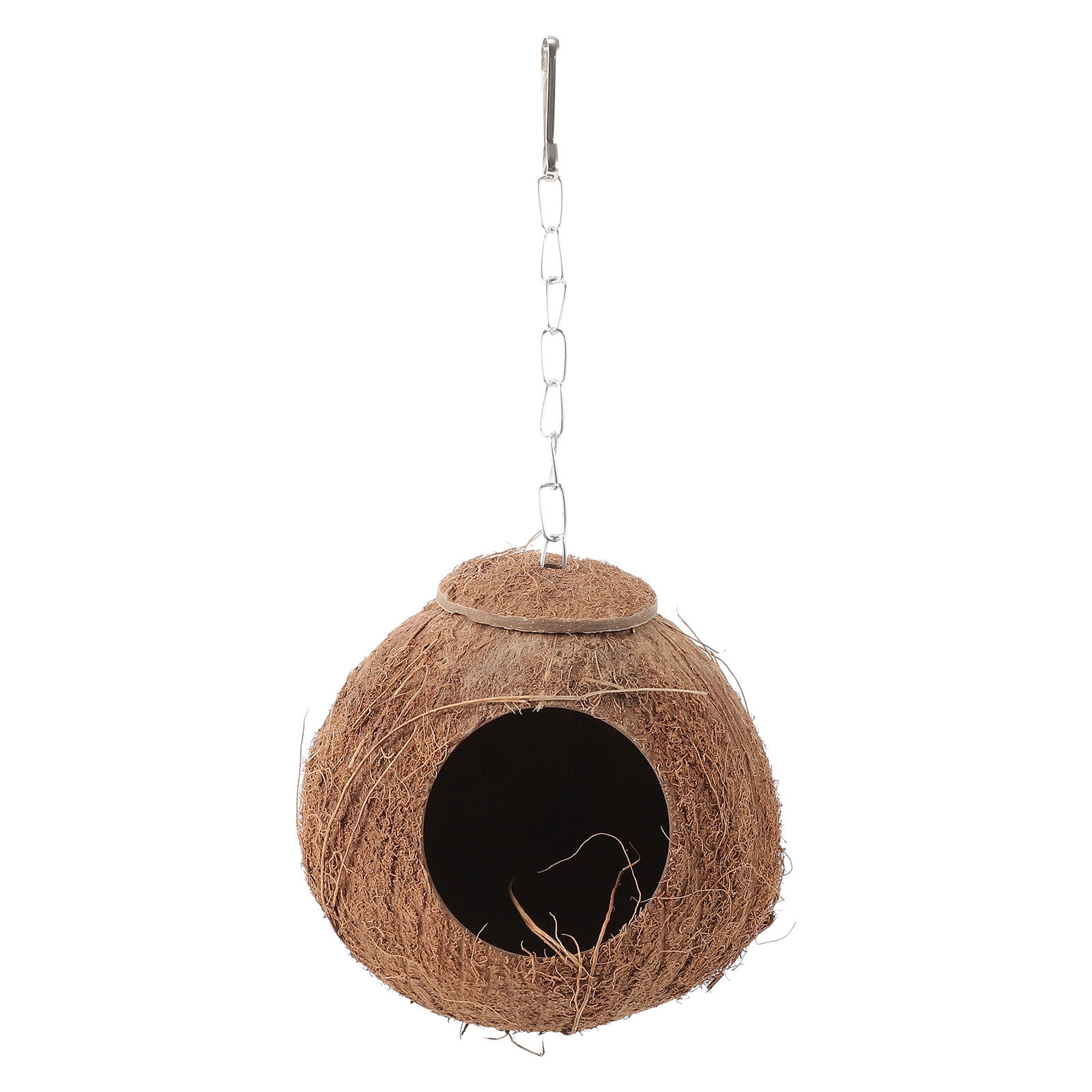 BESTOYARD Coconut Shell Birds Nest Toy for Parrot Playing Safe ...