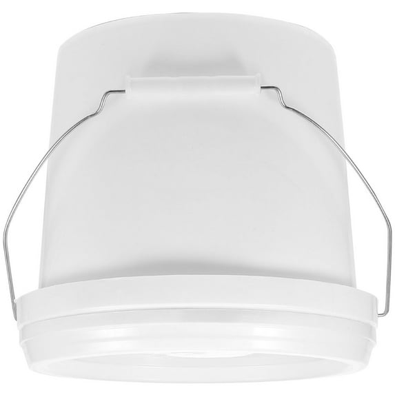 BESTOYARD Food Grade White 1.75 Gallon Paint Bucket with Lid Easy Carry ...
