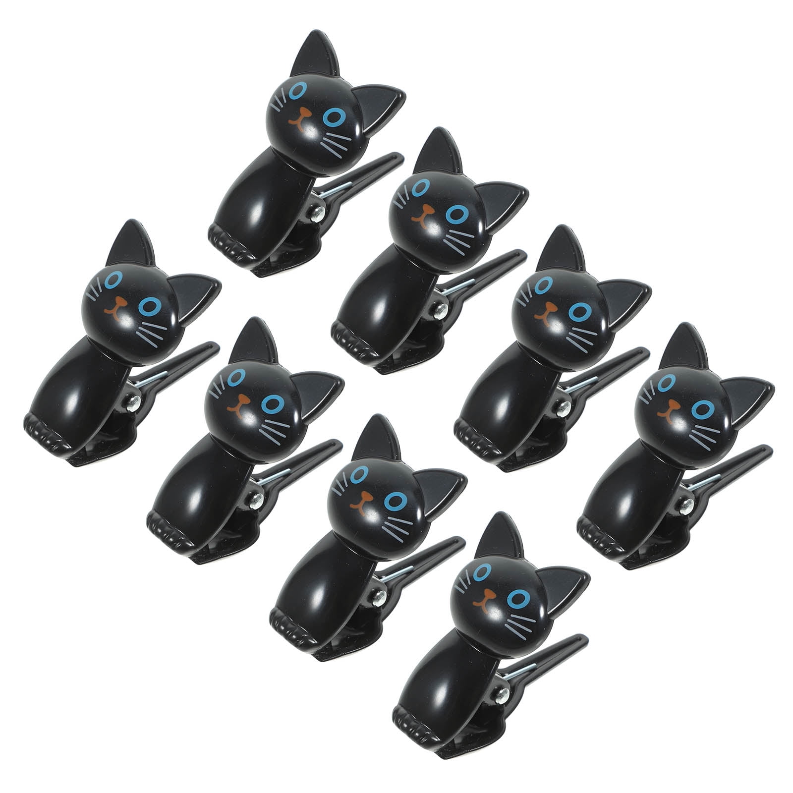 BESTOYARD Cute Cat Clips for Clothes Use Made of Plastic Black Color ...