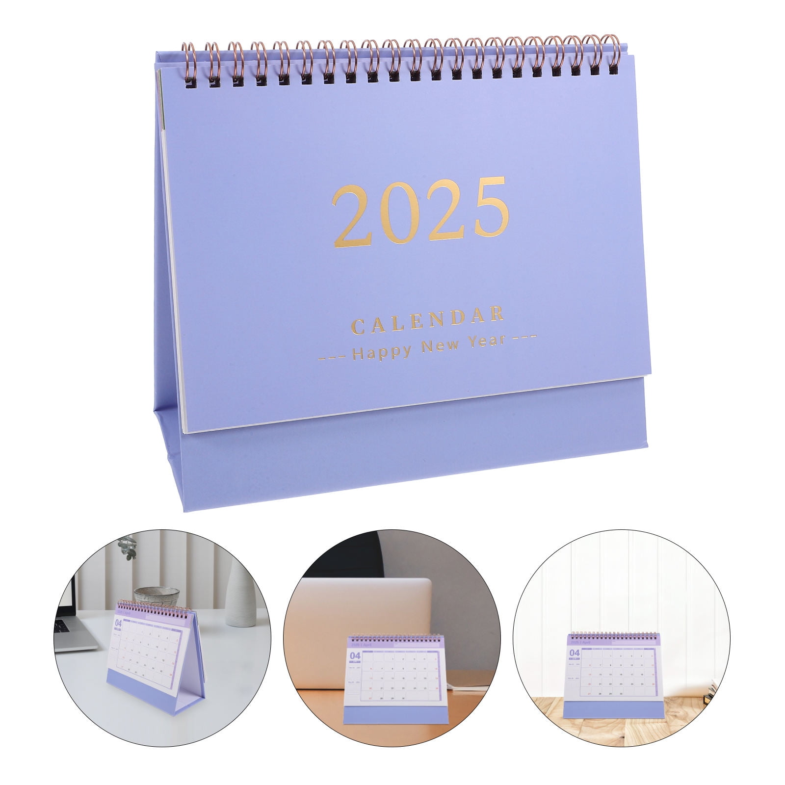 BESTOYARD Desktop Calendar Spiral Binding Monthly Planner Lightweight ...