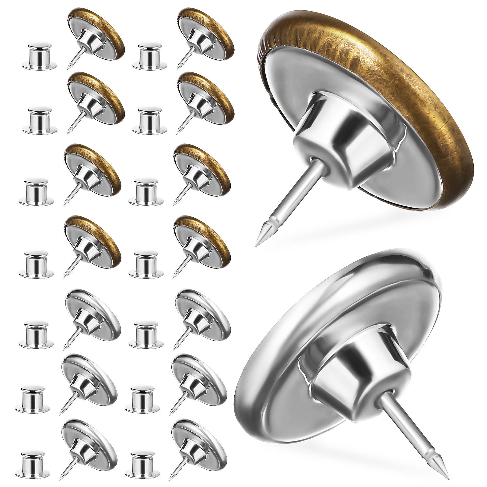 BESTOYARD Diyeah Adjustable No Sew Jeans Button Pins 30pcs Removable ...