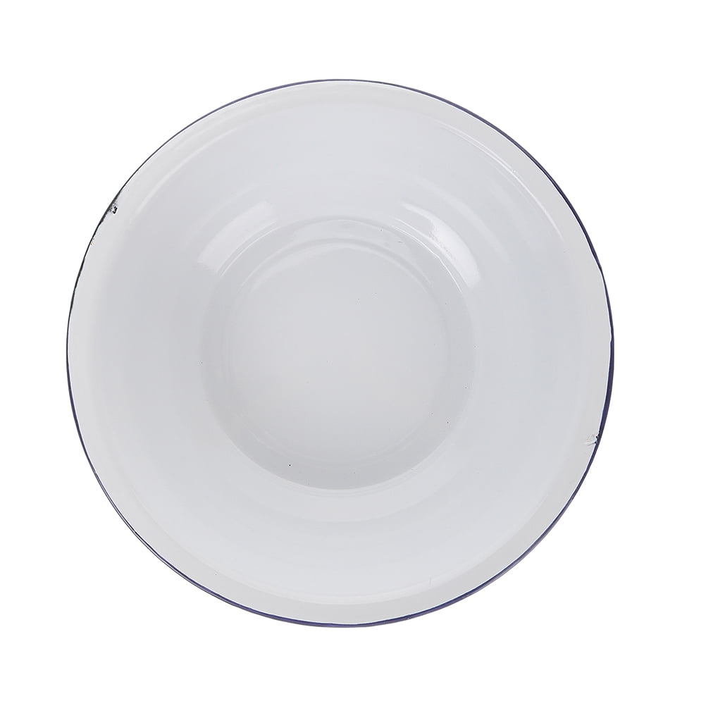 BESTOYARD White Enamelware Mixing Bowl Large Capacity Kitchen Washing ...