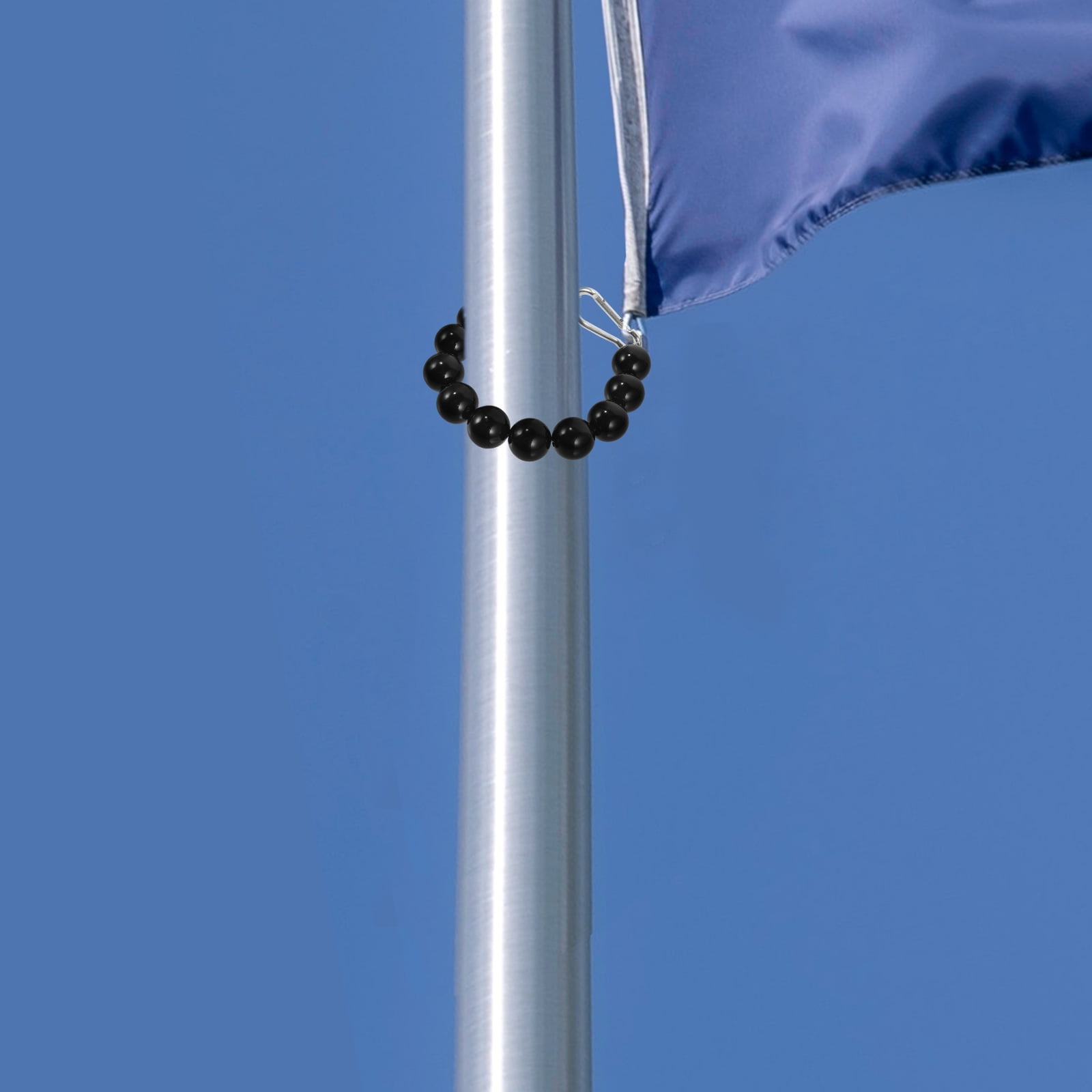 BESTOYARD Flagpole Beads Ring Stainless Steel 1 Pair - Walmart.com