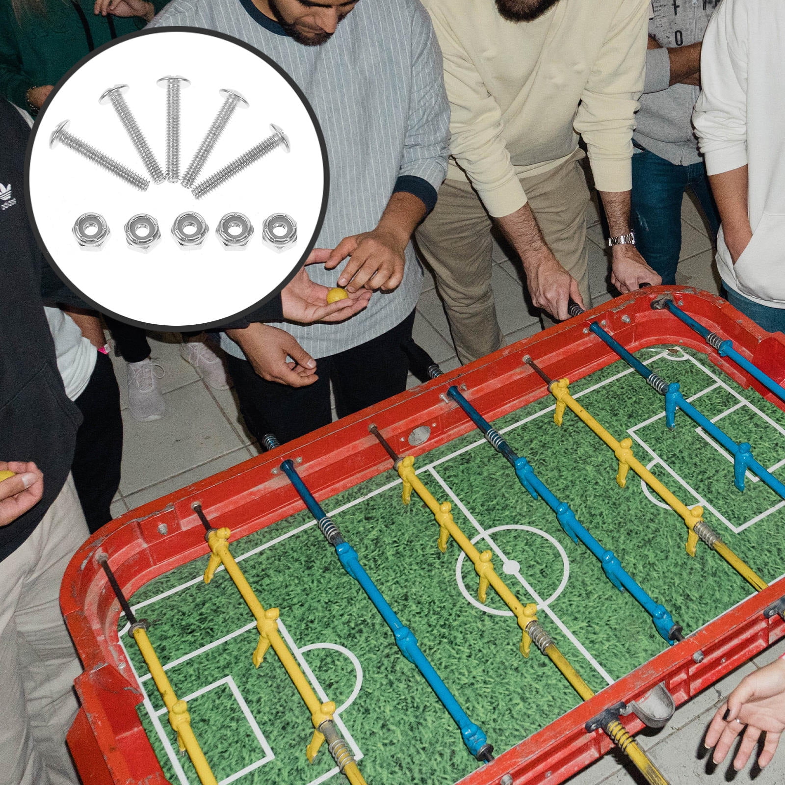 BESTOYARD Foosball Replacement Parts Set Screws Nuts Bolts For Foosball ...