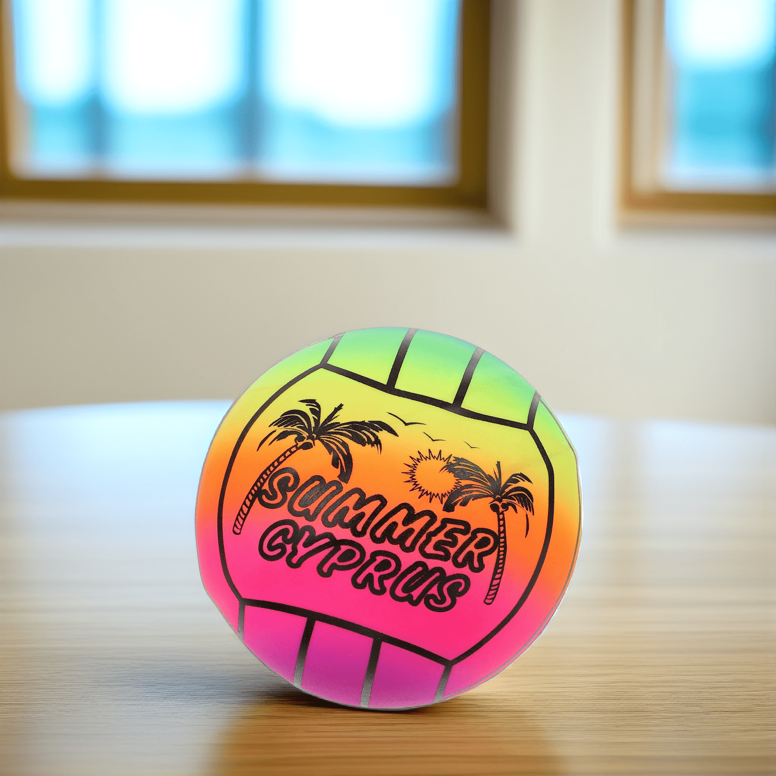 BESTOYARD Inflatable Rainbow Volleyball Beach Ball Ideal for Summer ...