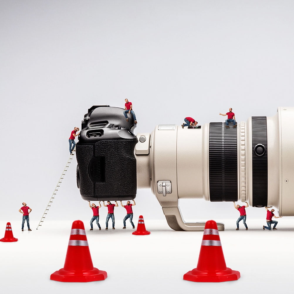 BESTOYARD Miniature Road Cone 30pcs Mini Traffic Cones Toys Red Tiny ...