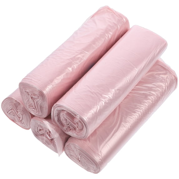 BESTOYARD Disposable Plastic Garbage Bags Pink for Home Use Sturdy and ...