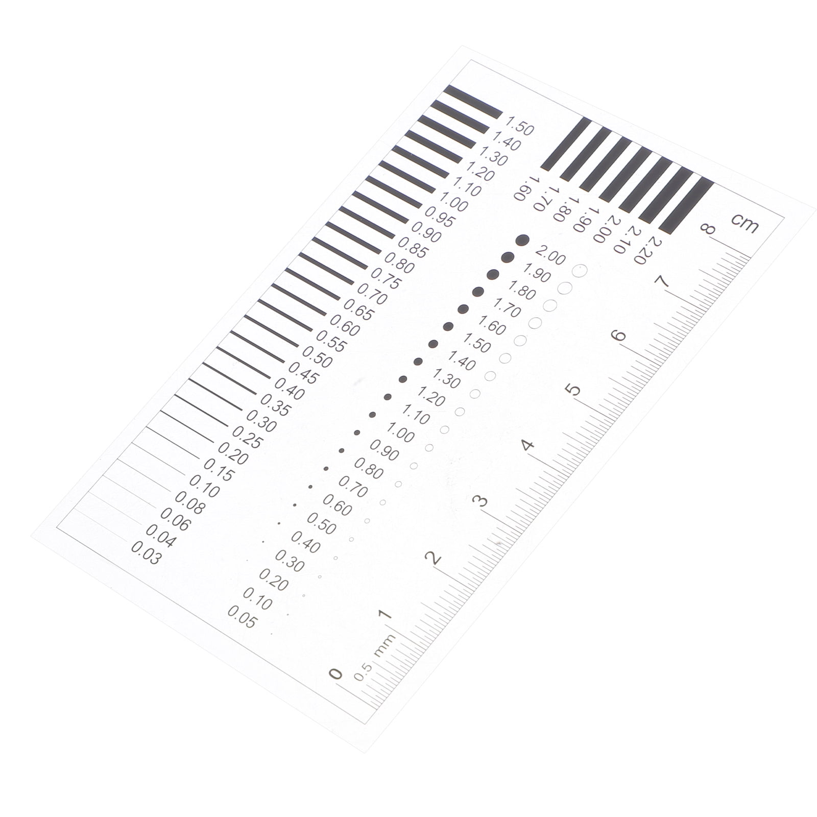 BESTOYARD SEC Size Chart High Precision Film Ruler Multi Plastic Line ...