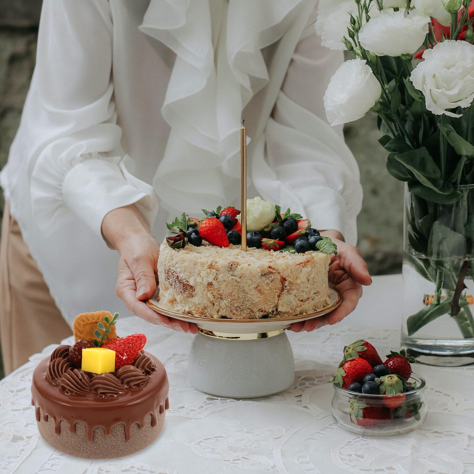 BESTOYARD Simulation Bread Food Display Fake Cake Props for Decorators ...