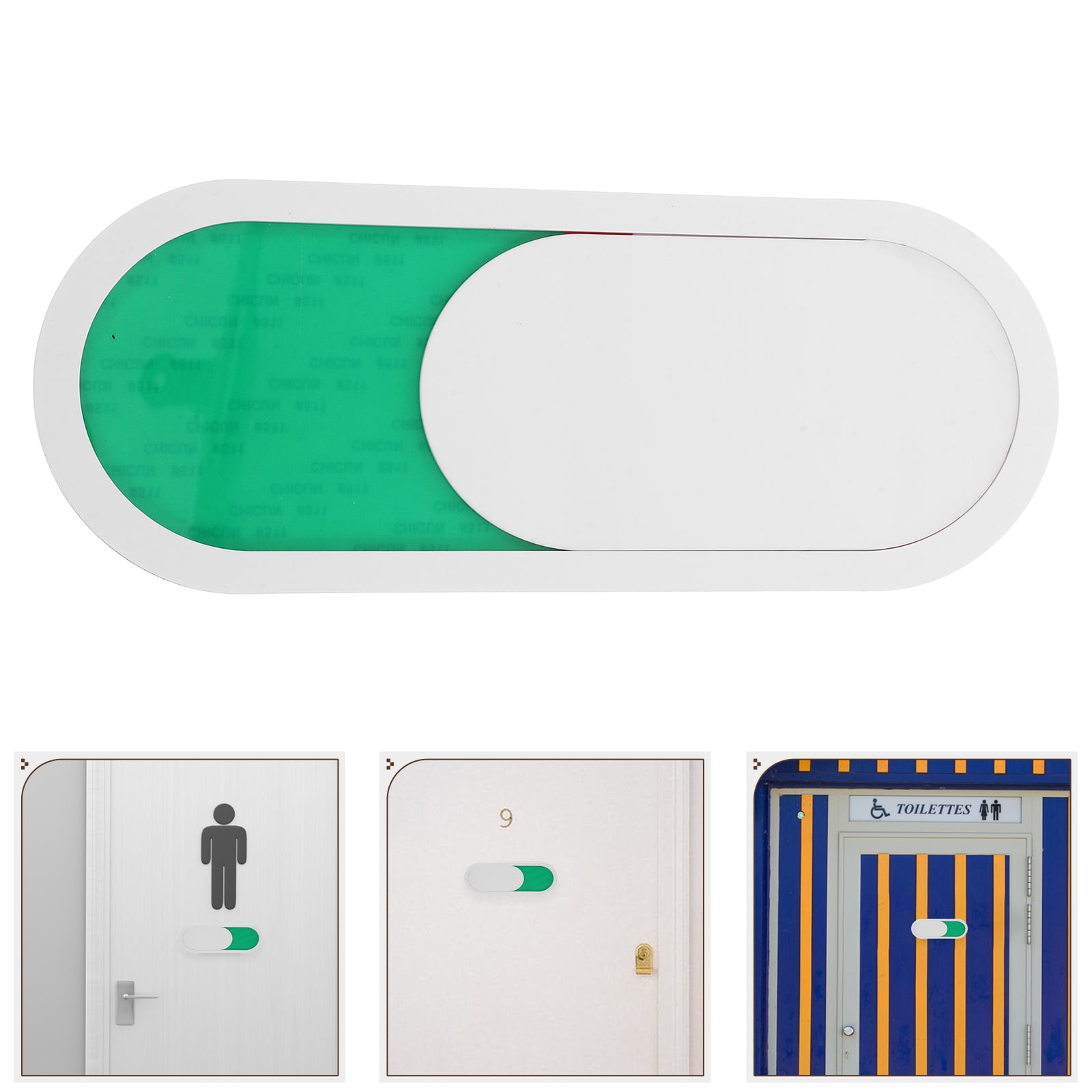 BESTOYARD Sliding Indicator Sign Open Closed Sign Slide White Acrylic ...