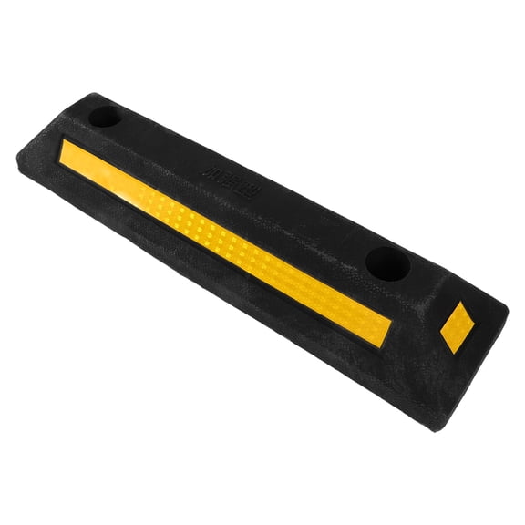 Shop Durable Black and Yellow Parking Blocks for Garages and Driveways