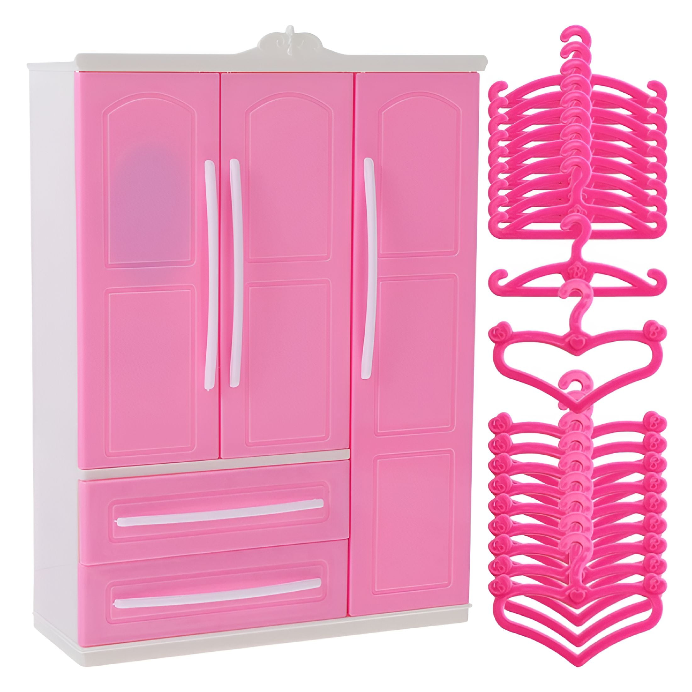 BESTSKY 2026 New 1 Set Doll Clothing Organizer Doll Closet Wardrobe ...