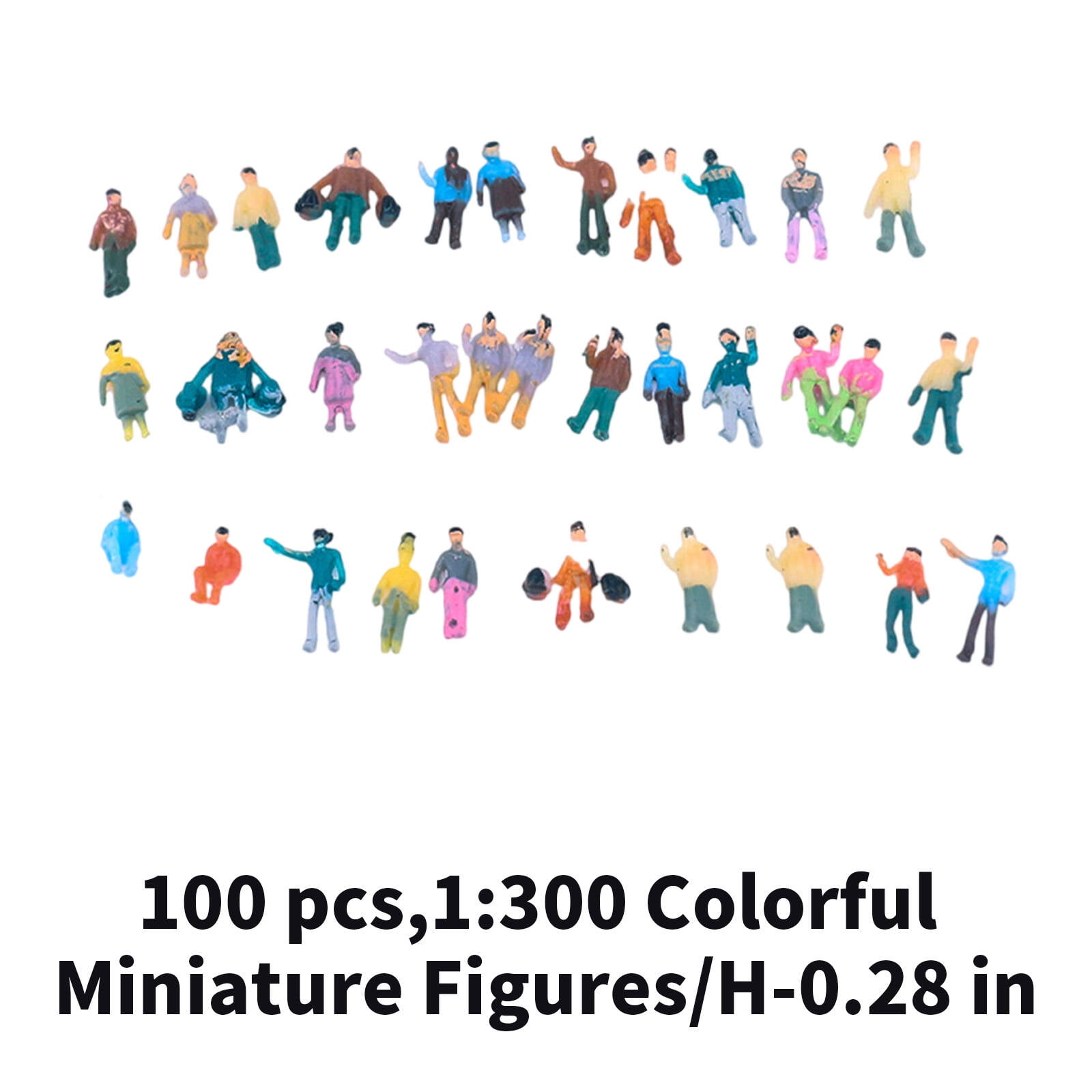 BESTSKY 100 Pcs Little People Toys,Paint Evenly Little People,Abs ...