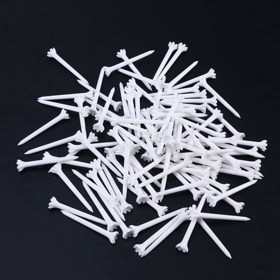 BESTSKY 100 Pcs/Set Golf Tees Golf Golf Training Equipment 100pcs White ...