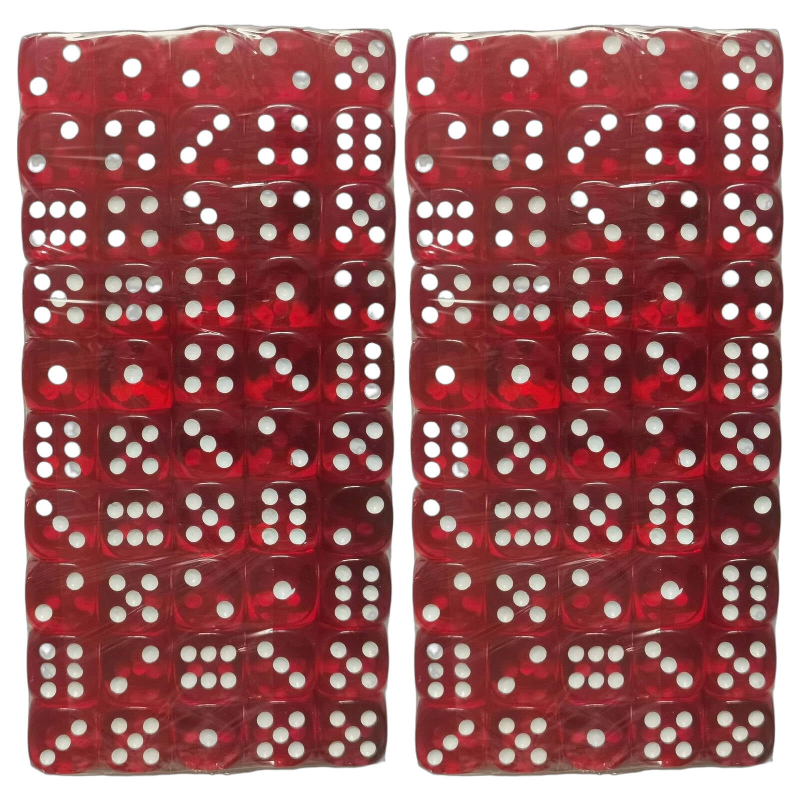BESTSKY 100Pcs Dice Set Super Thick Unbreakable Pet Material Square ...
