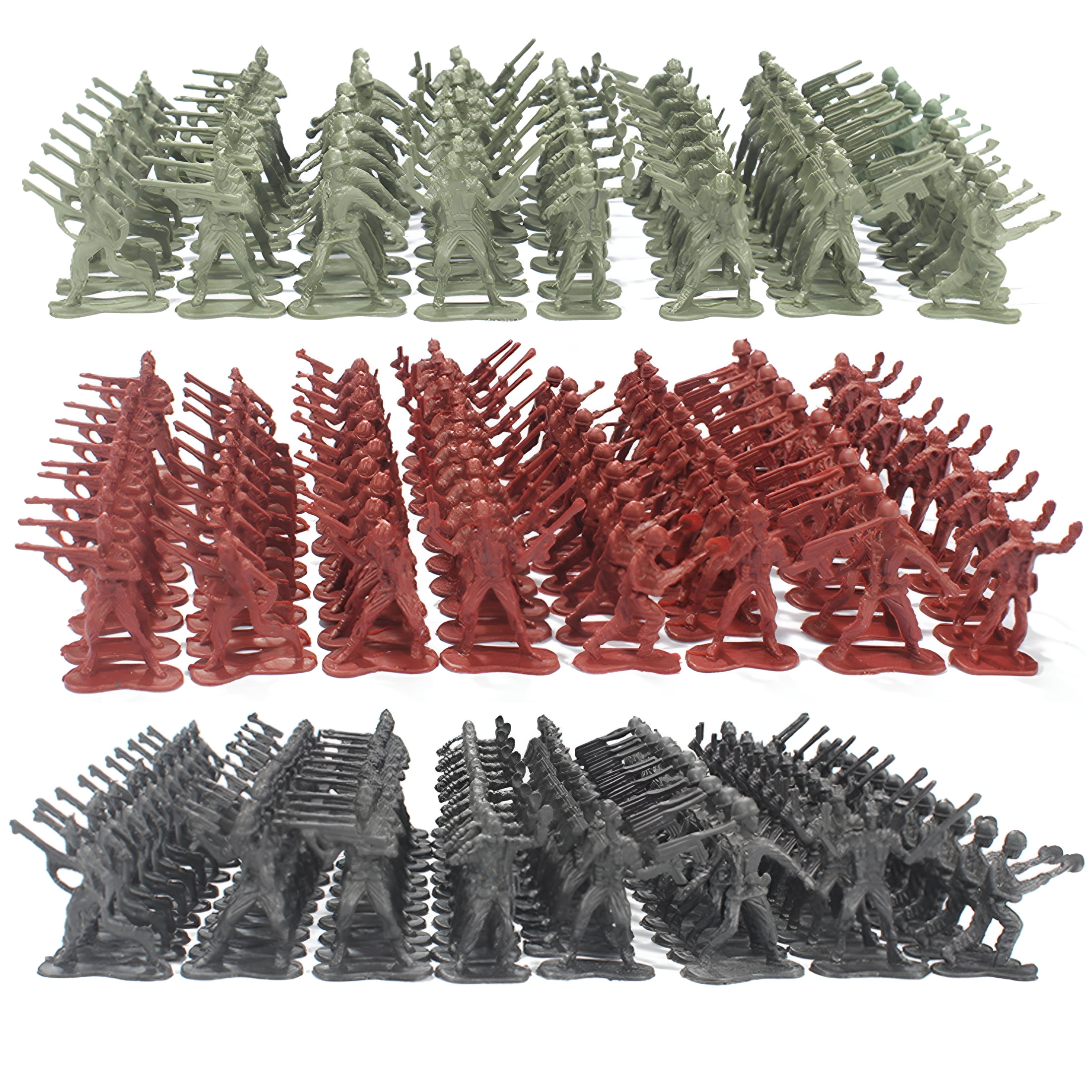 BESTSKY 100Pcs Soldier Model Army Men Toy Soldiers Playset Imaginative ...