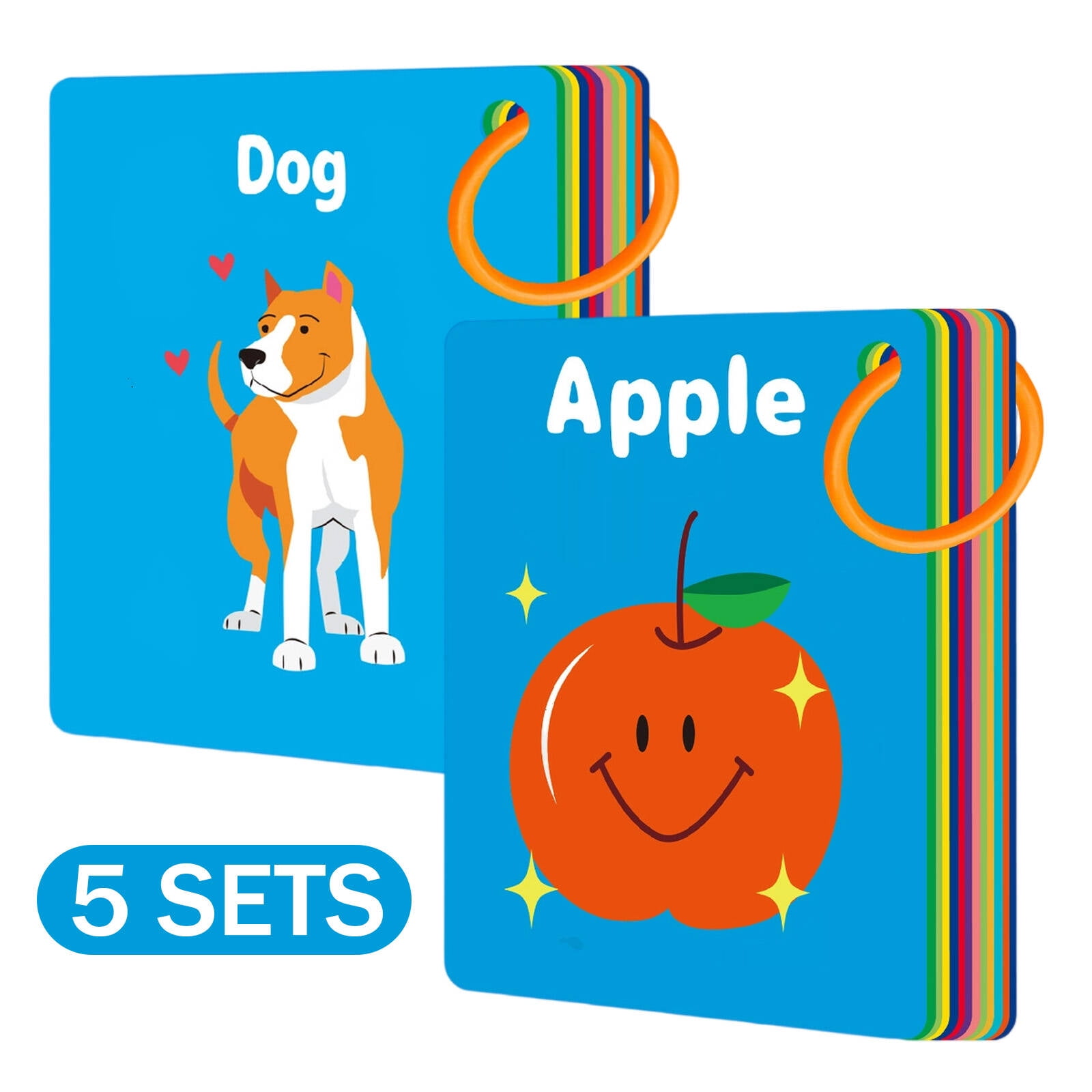 BESTSKY 10Pcs Flash Cards,Animal Recognition Toddler Flash Cards,Interactive Learning Flashcards ...