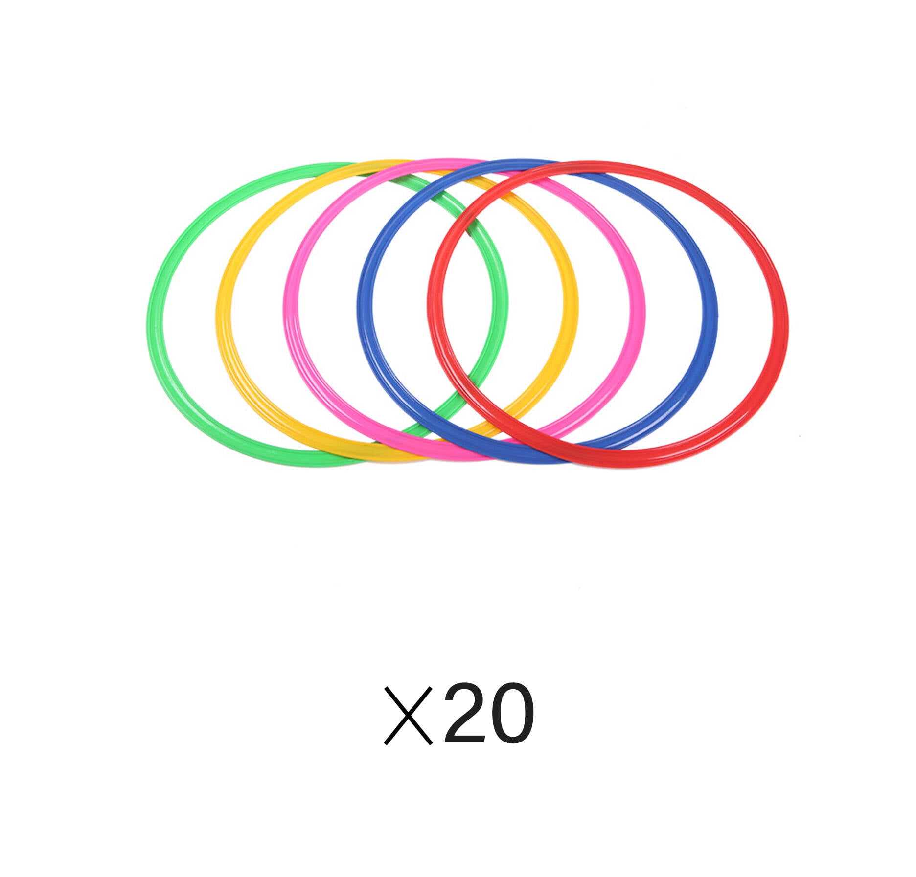 BESTSKY 10Pcs Kids Games Smooth Safe Hopscotch Rings Game Set ...