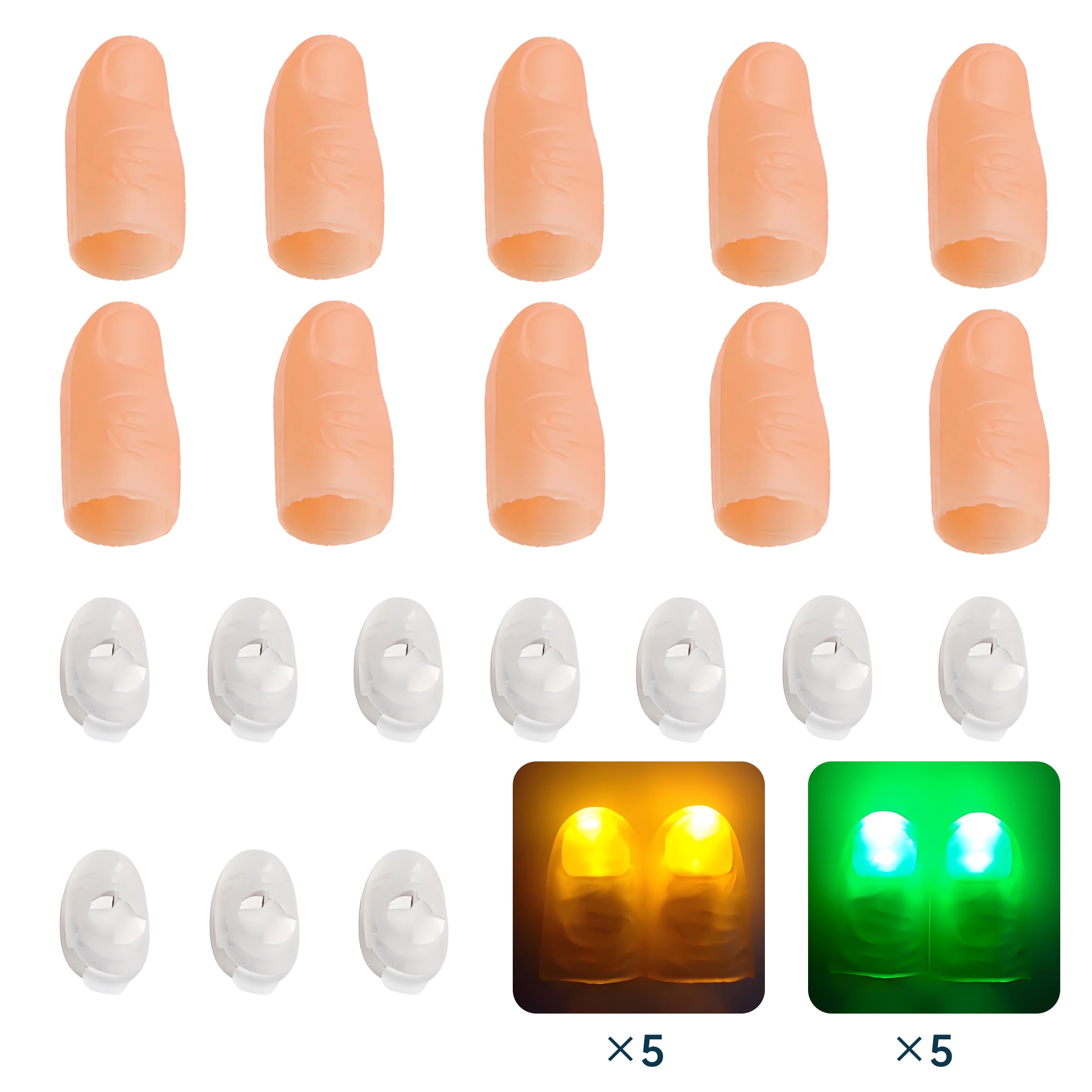 BESTSKY 10Pcs Magic Trick Props Finger Lights,Christmas Stocking ...