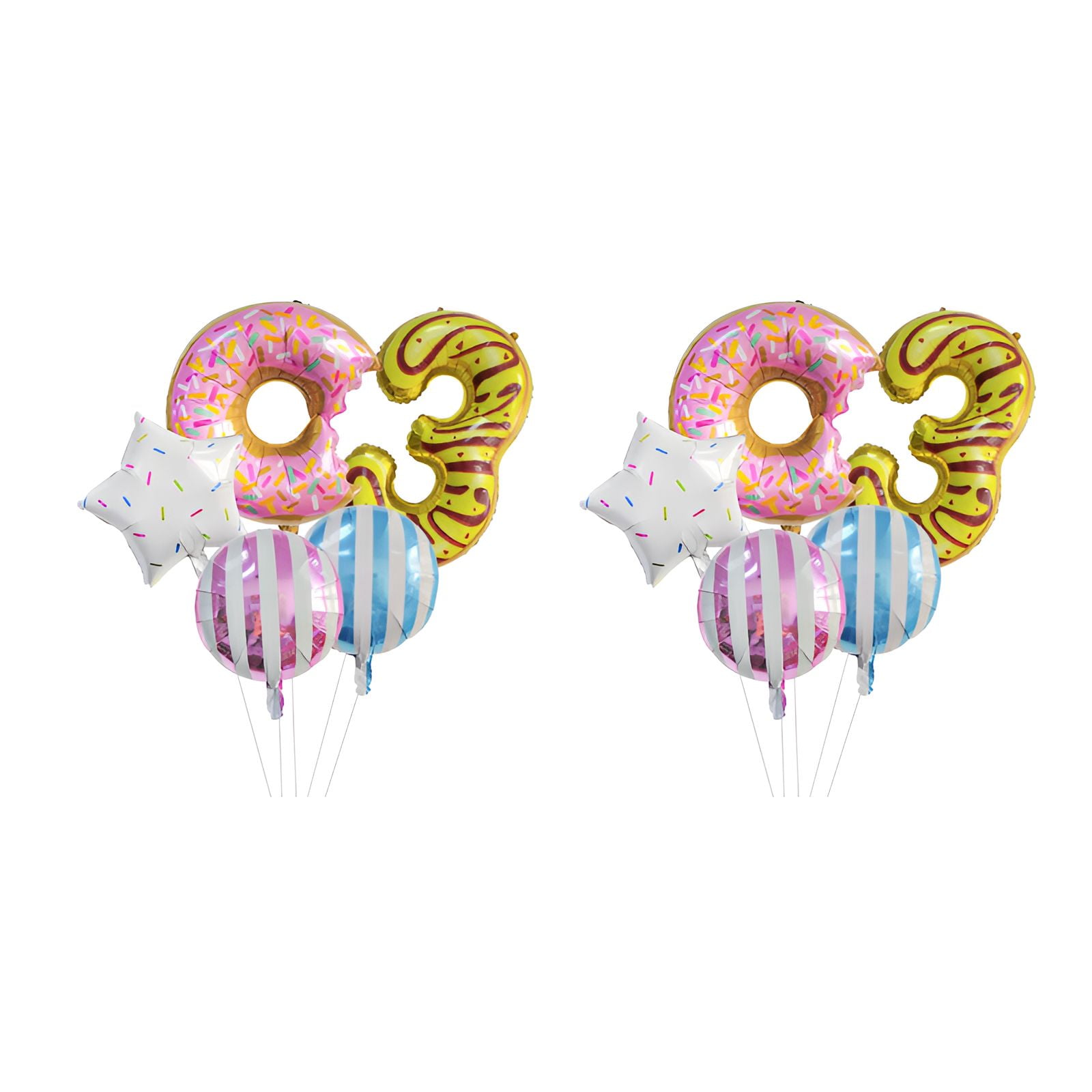 BESTSKY 10Pcs Number Balloons,32-Inch Celebration Highlight Party ...