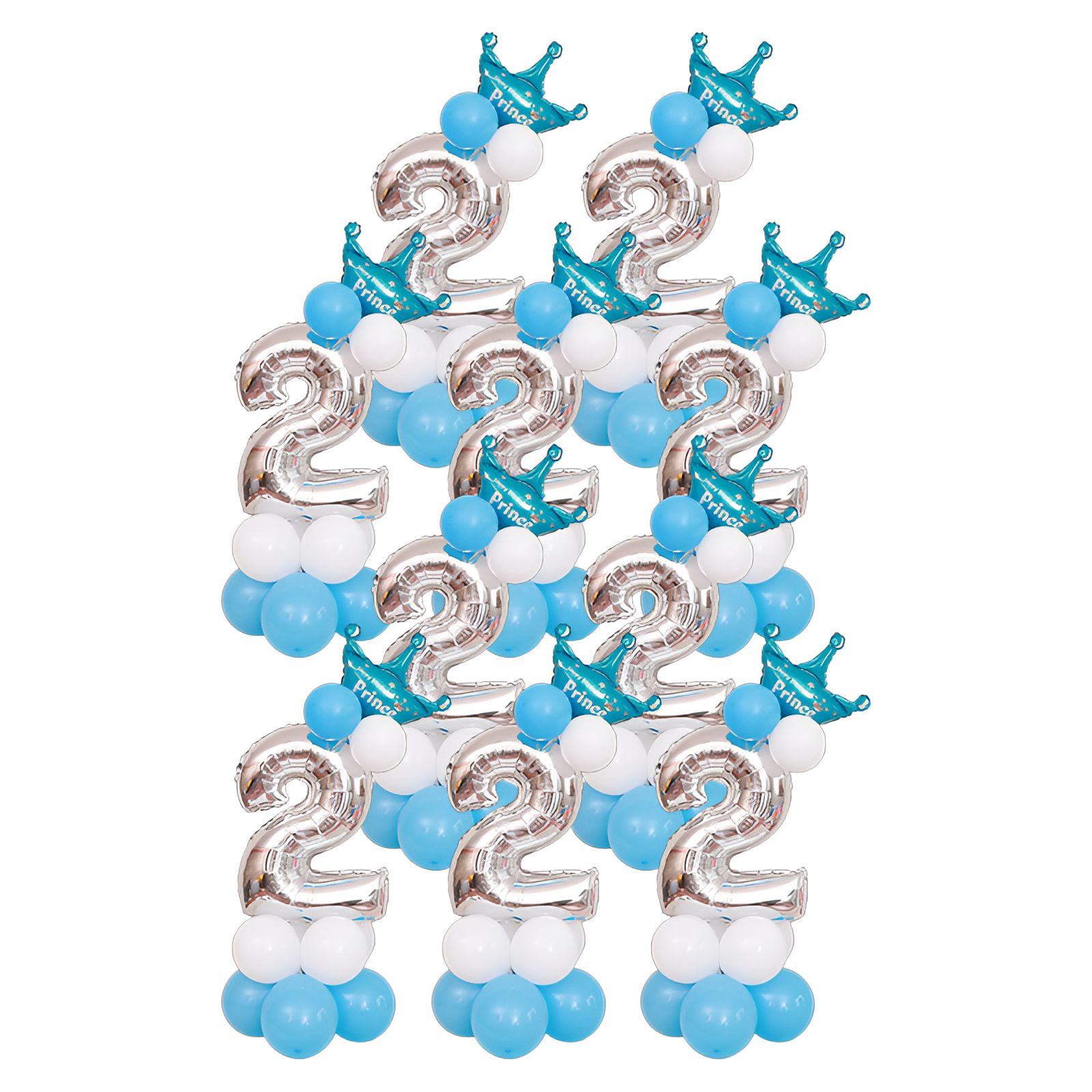 BESTSKY 10Pcs Number Balloons,Column Balloon Effect Birthday ...