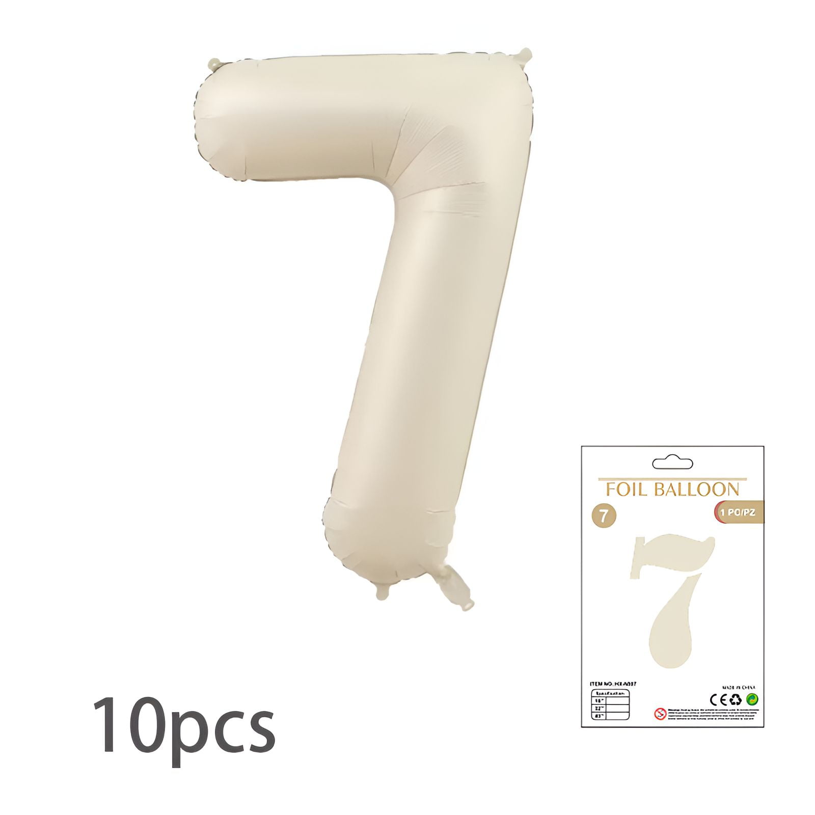 BESTSKY 10Pcs Number Balloons,Creative Caramel Color Combo Balloons for ...