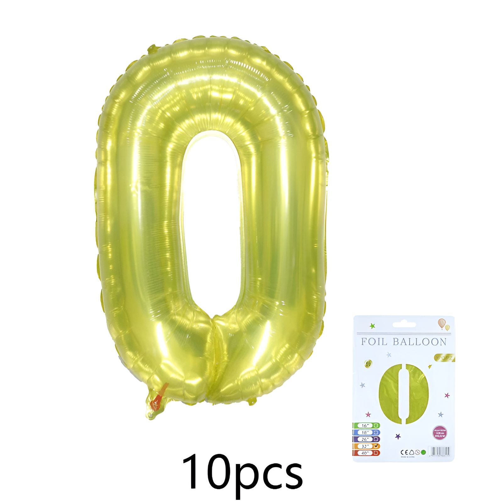 BESTSKY 10Pcs Number Balloons,Easy to Place Decoration Party ...