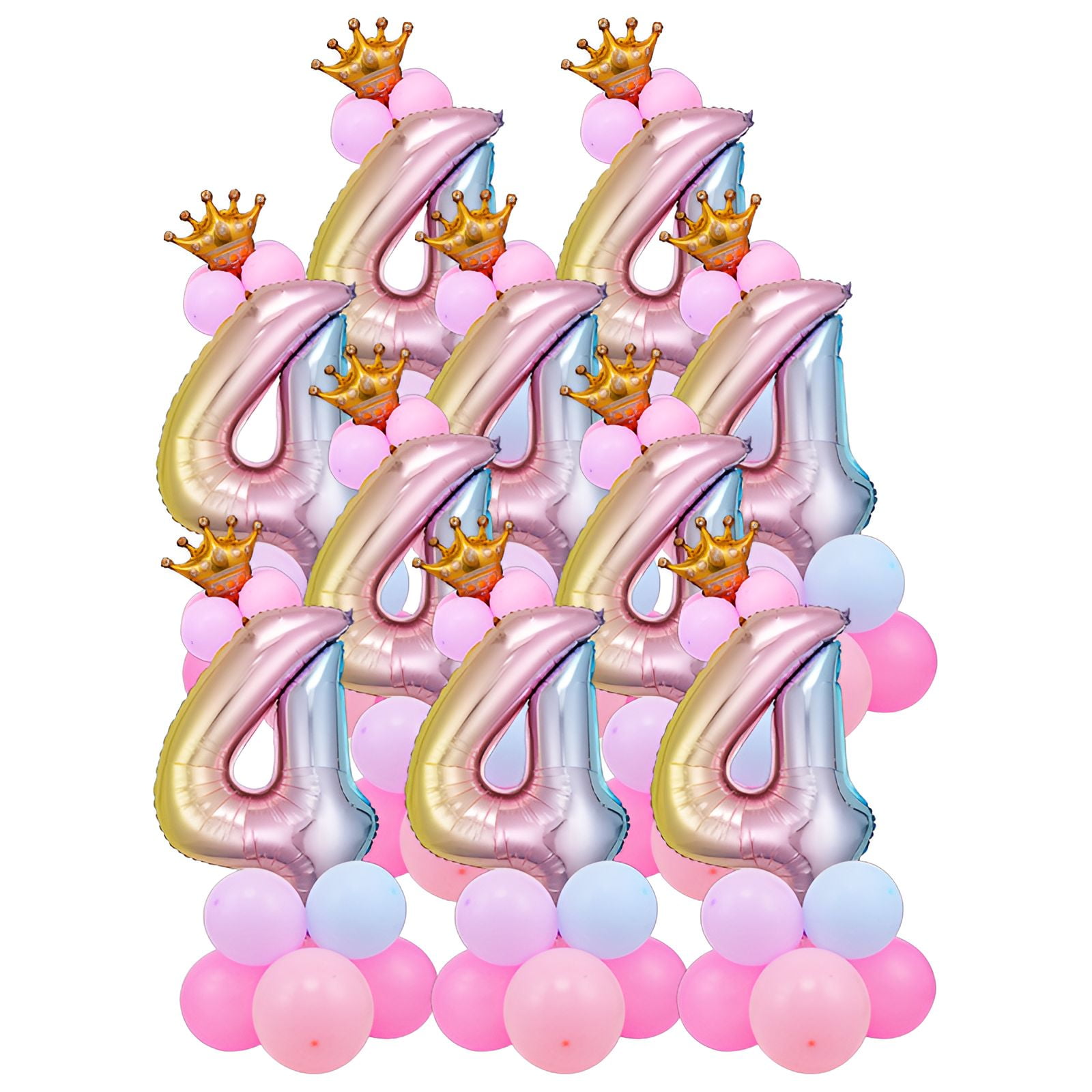 BESTSKY 10Pcs Number Balloons,Exclusive Baby Party Birthday Decorations ...