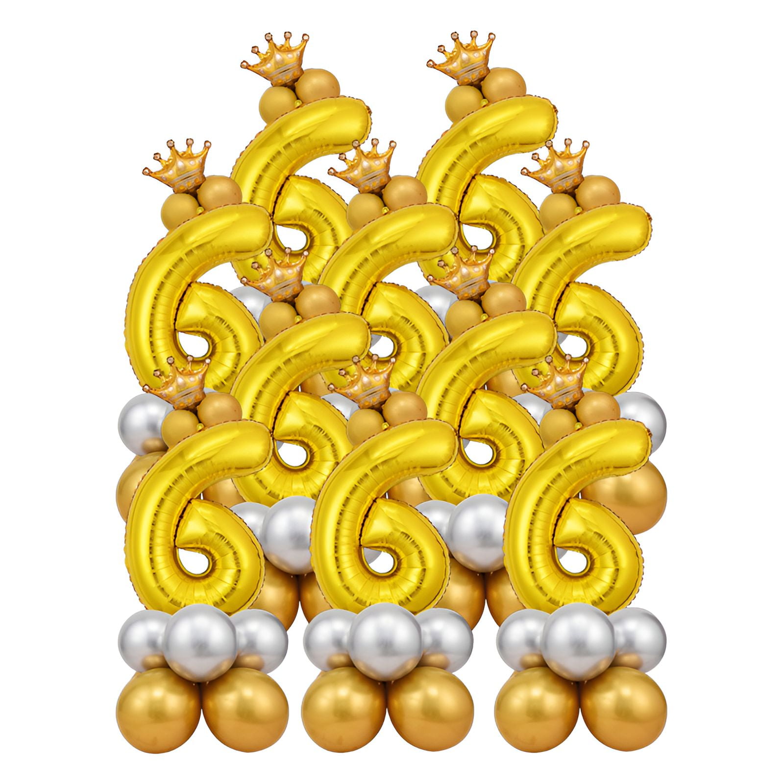 BESTSKY 10Pcs Number Balloons,Exclusive Decoration Effect Balloons for ...