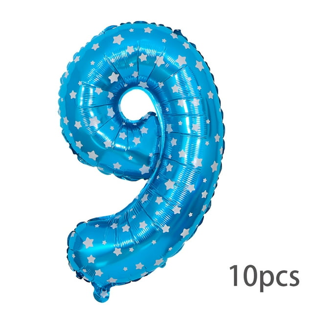 BESTSKY 10Pcs Number Balloons,Exquisite Column Display Party ...