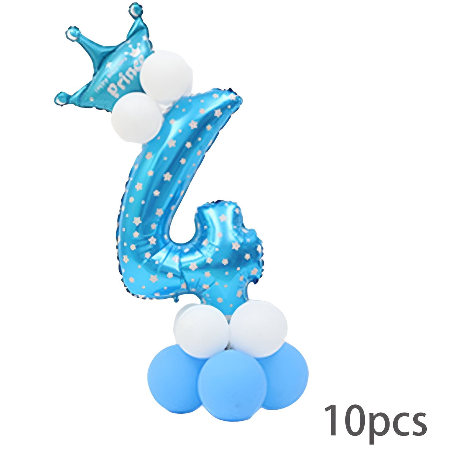 BESTSKY 10Pcs Number Balloons,High-Gloss Display Effect Birthday ...