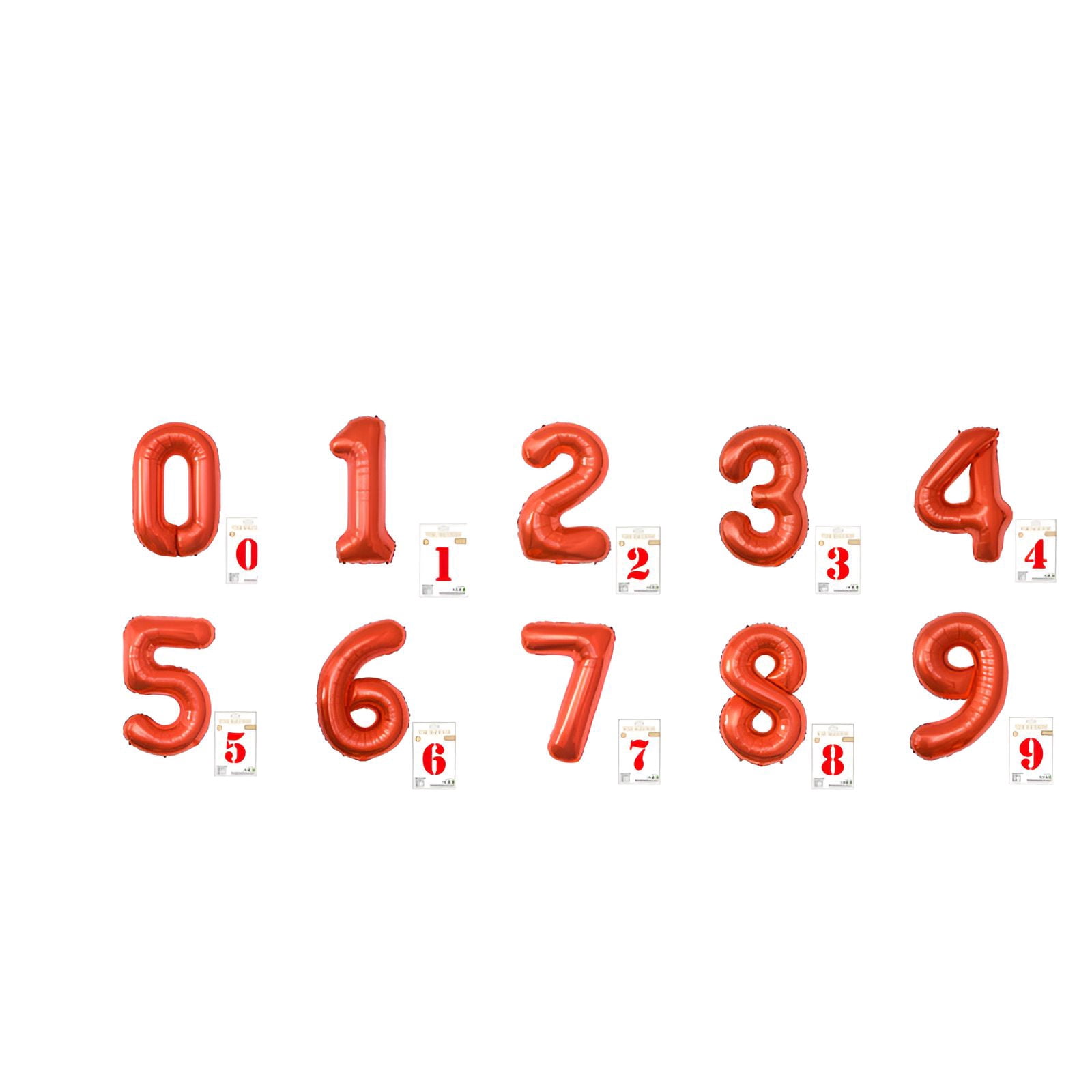 BESTSKY 10Pcs Number Balloons,Personalized Balloon Highlight Birthday ...