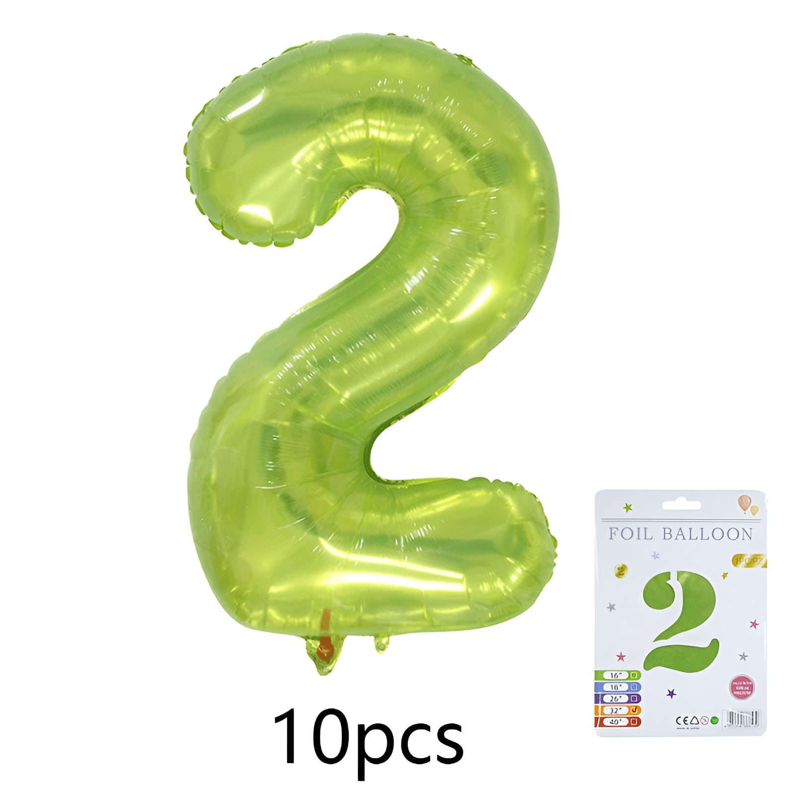 BESTSKY 10Pcs Number Balloons,Reusable Party Decorations,Uniquely ...