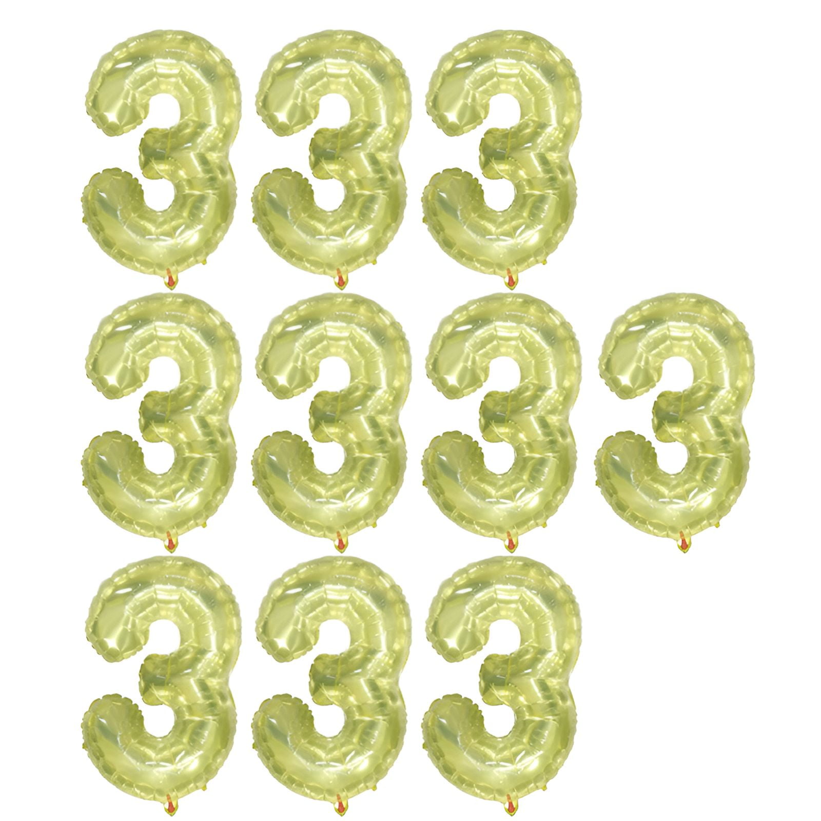 BESTSKY 10Pcs Number Balloons,Rich Creative Jelly Balloons Birthday ...